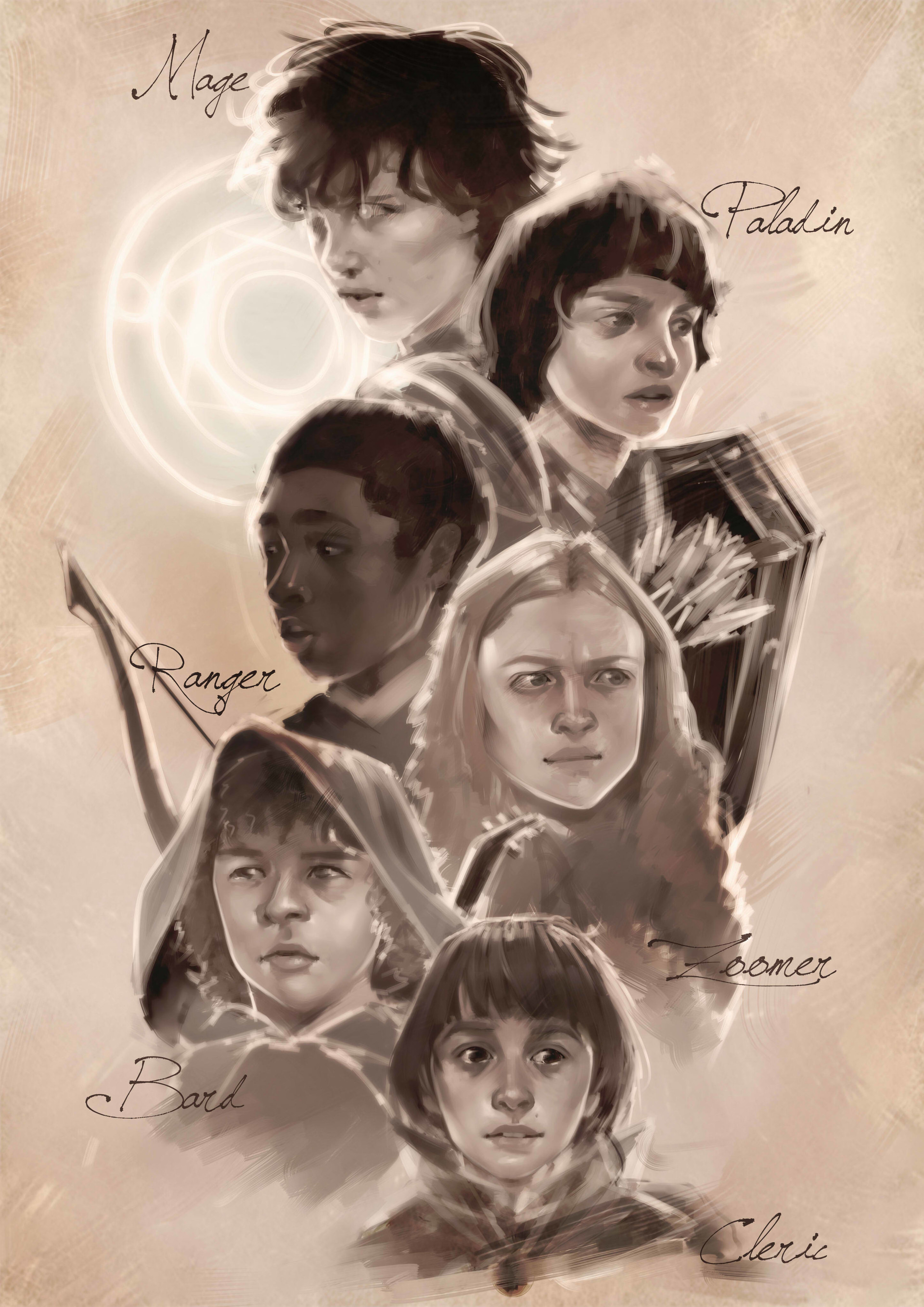 ArtStation - Stranger Things D&D