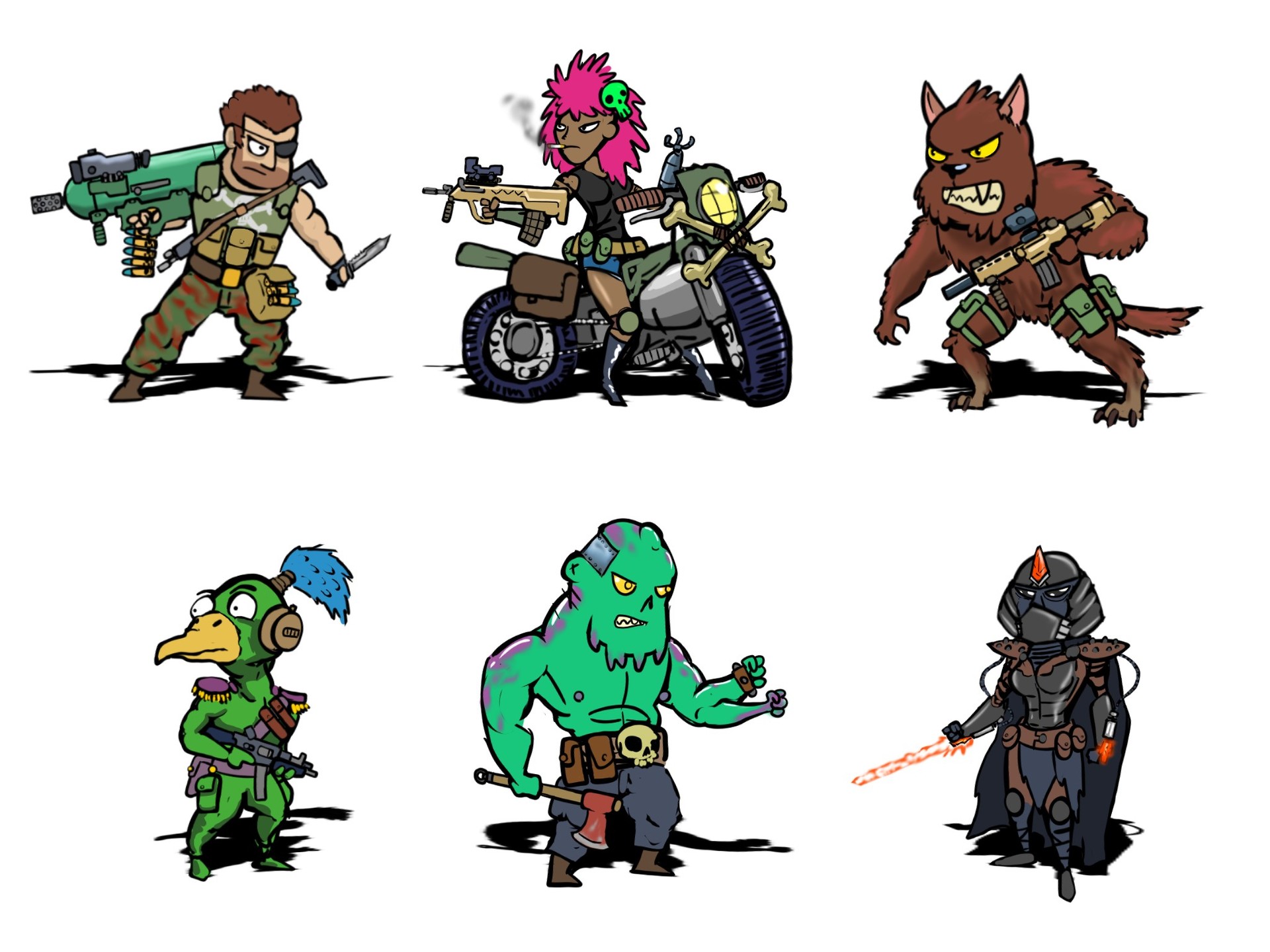 ArtStation - Wasteland RPG Character Dump