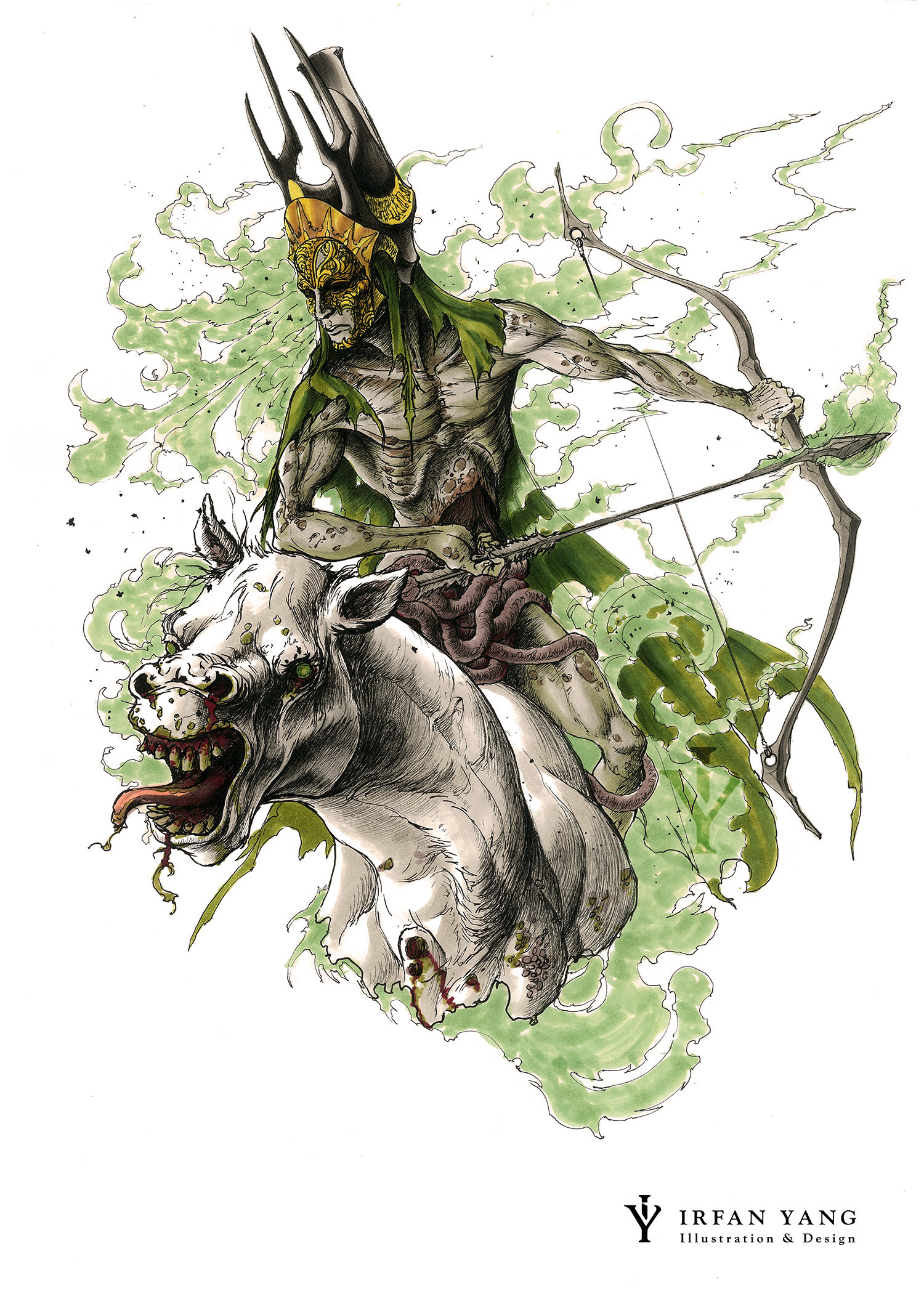 Pestilence Horseman Drawing