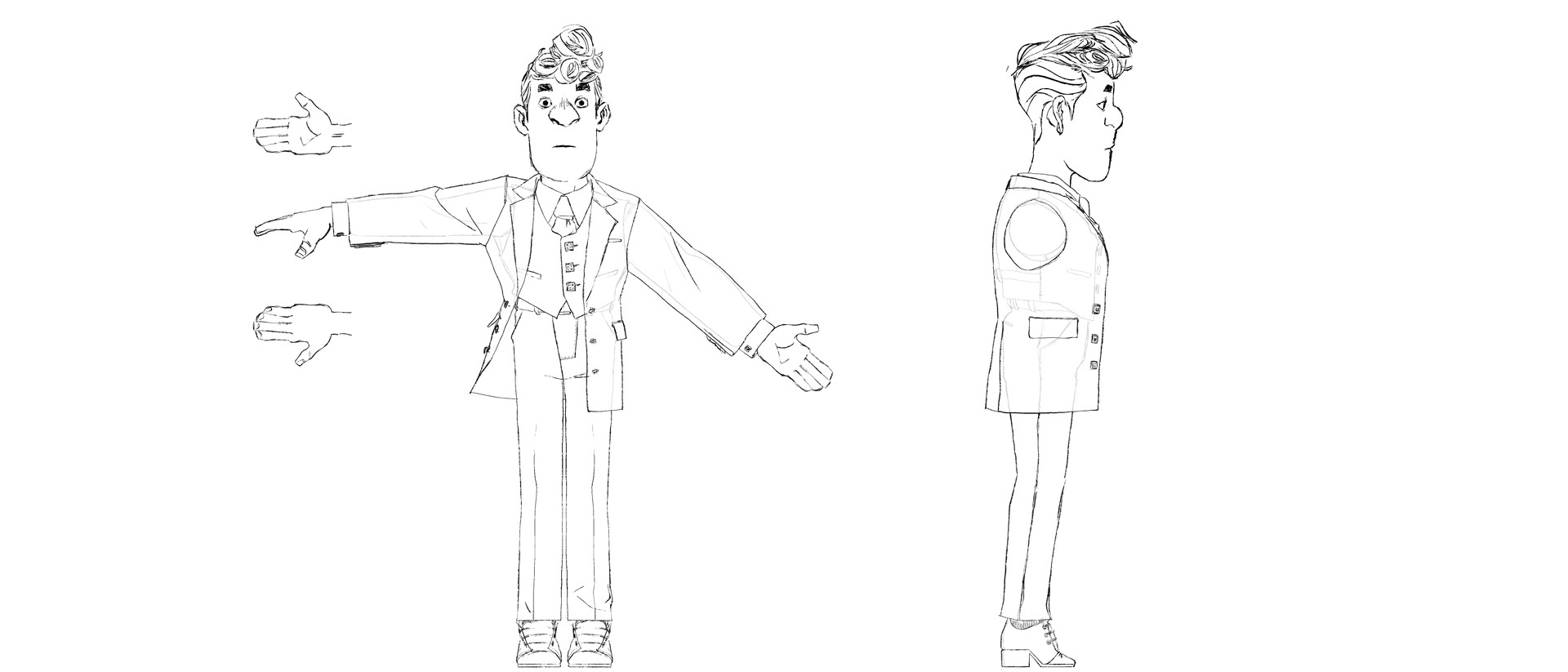 The Landlady Short Story Characters Clipart