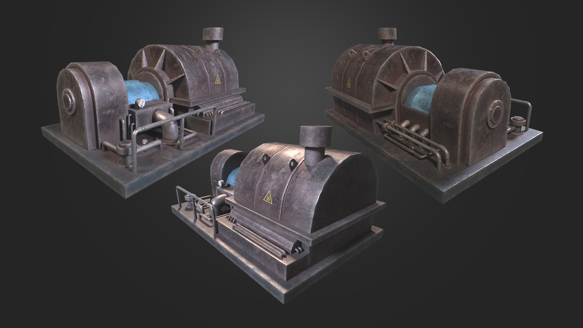 ArtStation - Machine Engine part low poly 3d model