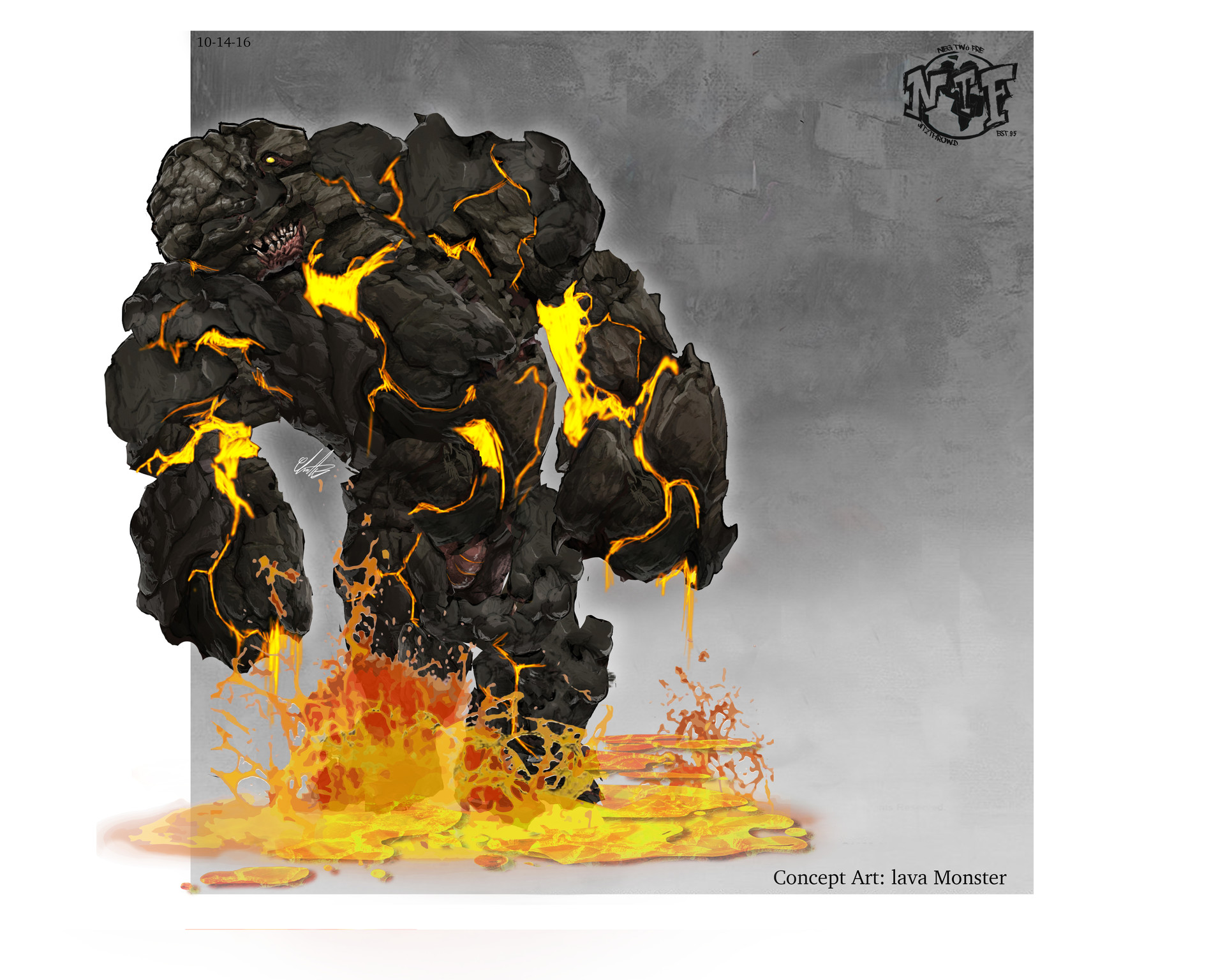 ArtStation - Lava Monster Character design