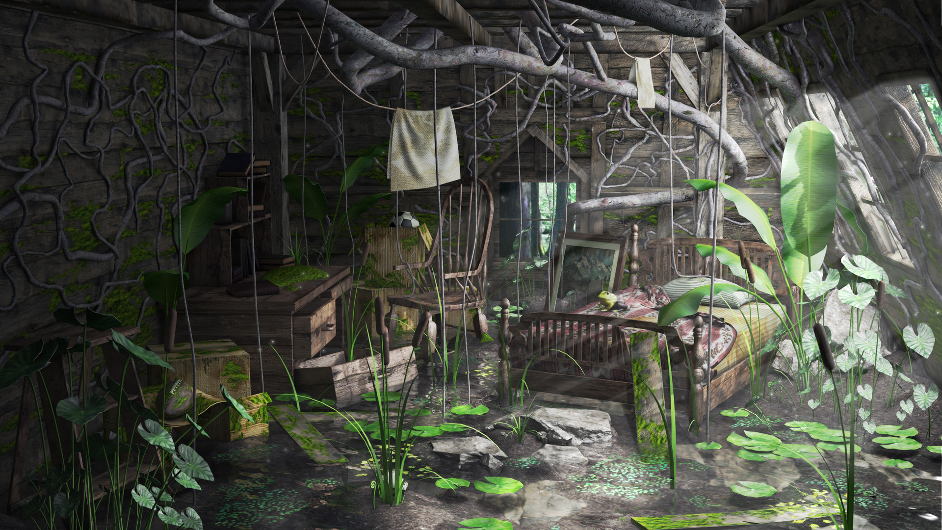 ArtStation - Overgrown Attic