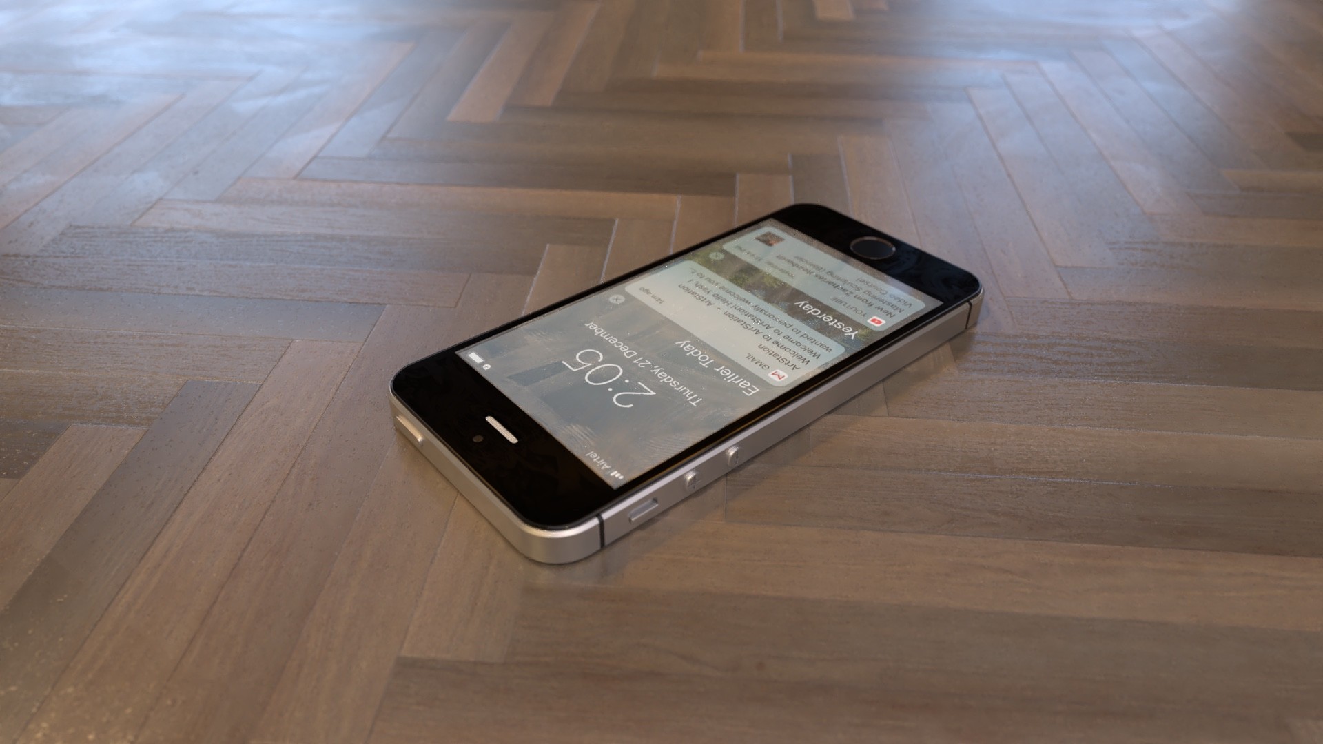 ArtStation - iPhone SE 3D rendered using cycles