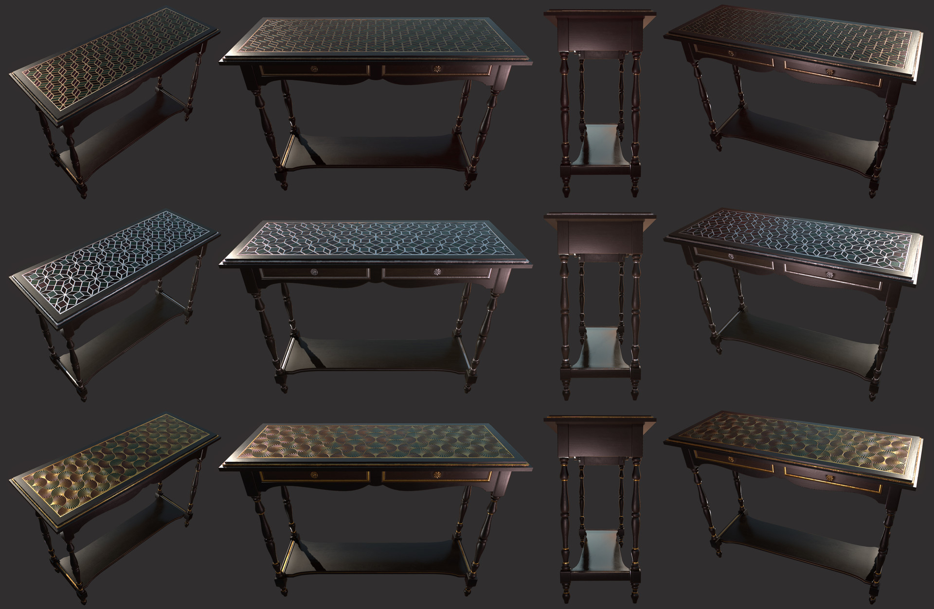 ArtStation - Art Déco Console Table