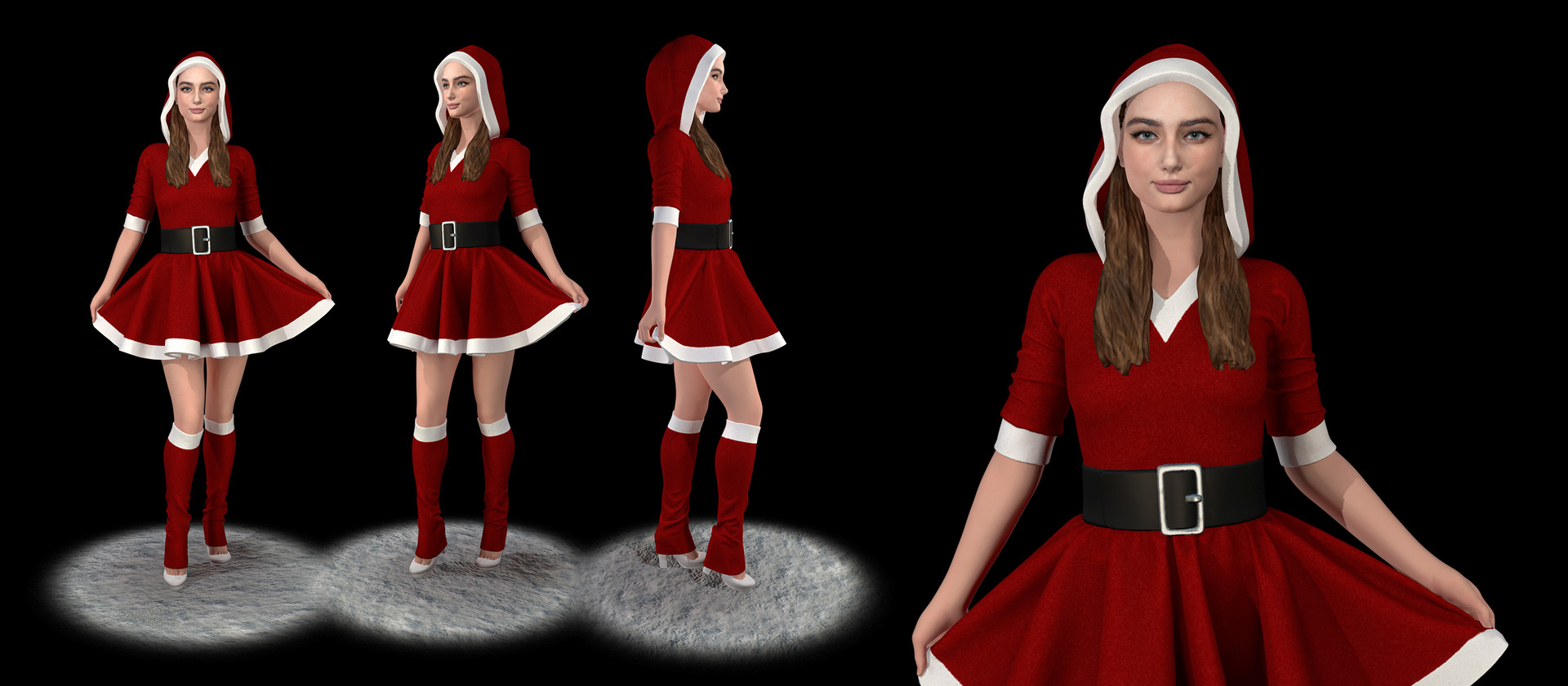 ArtStation - Santa girl