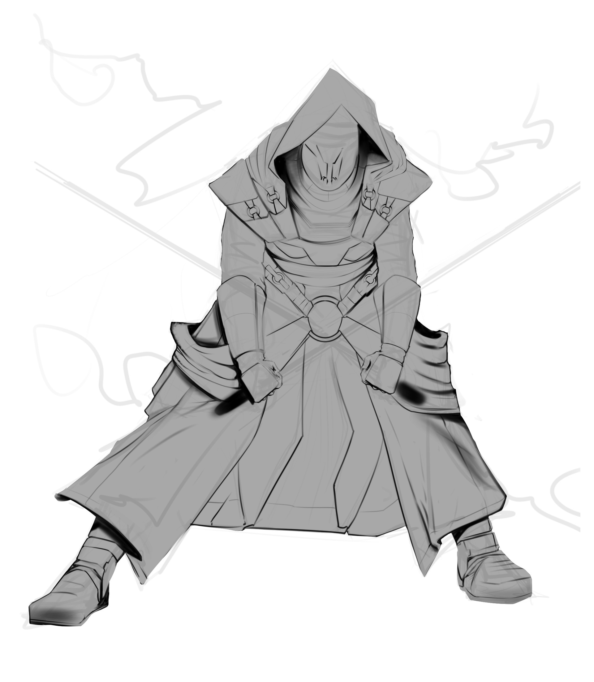 how to draw darth revan