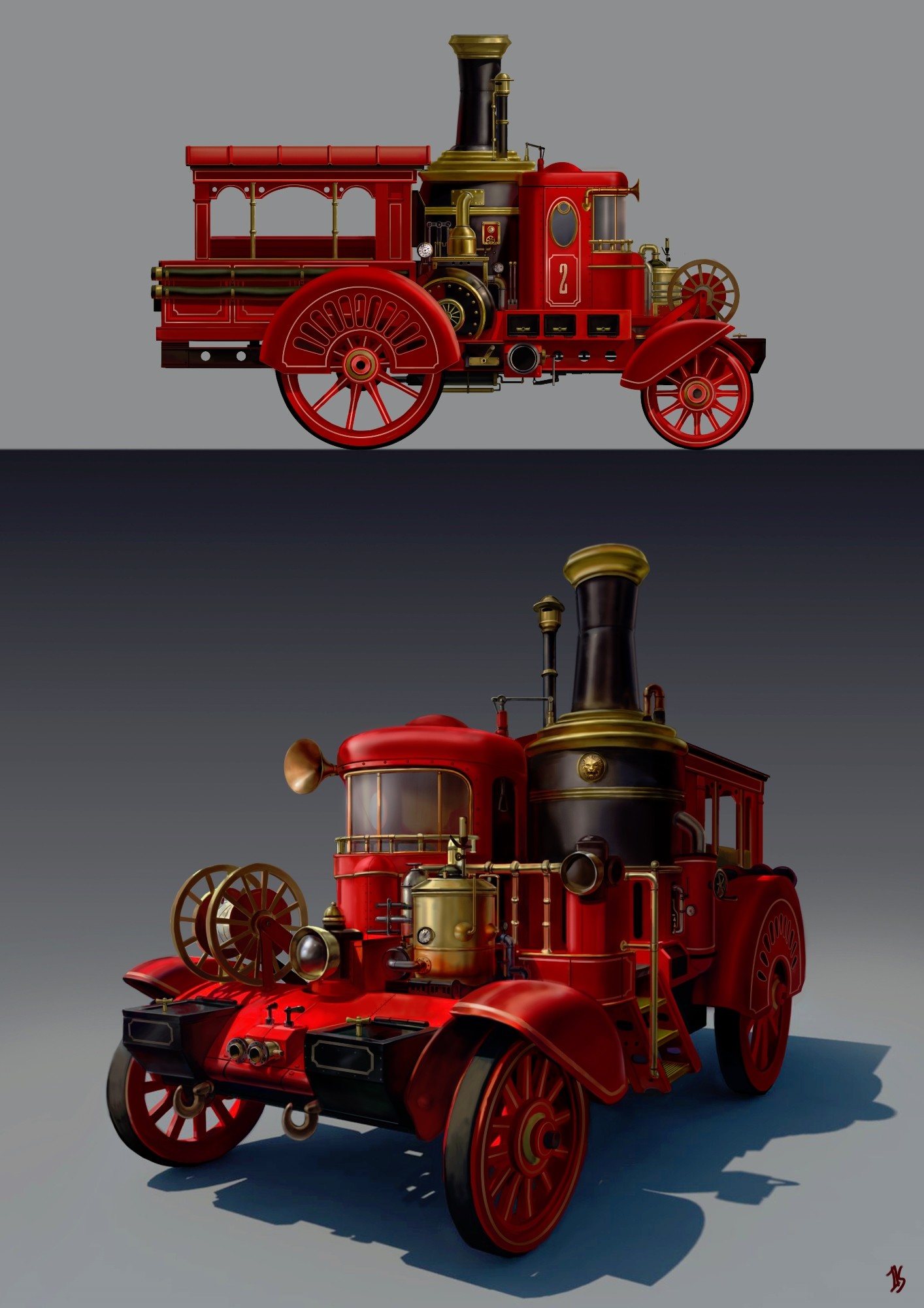 ArtStation - Fire engine