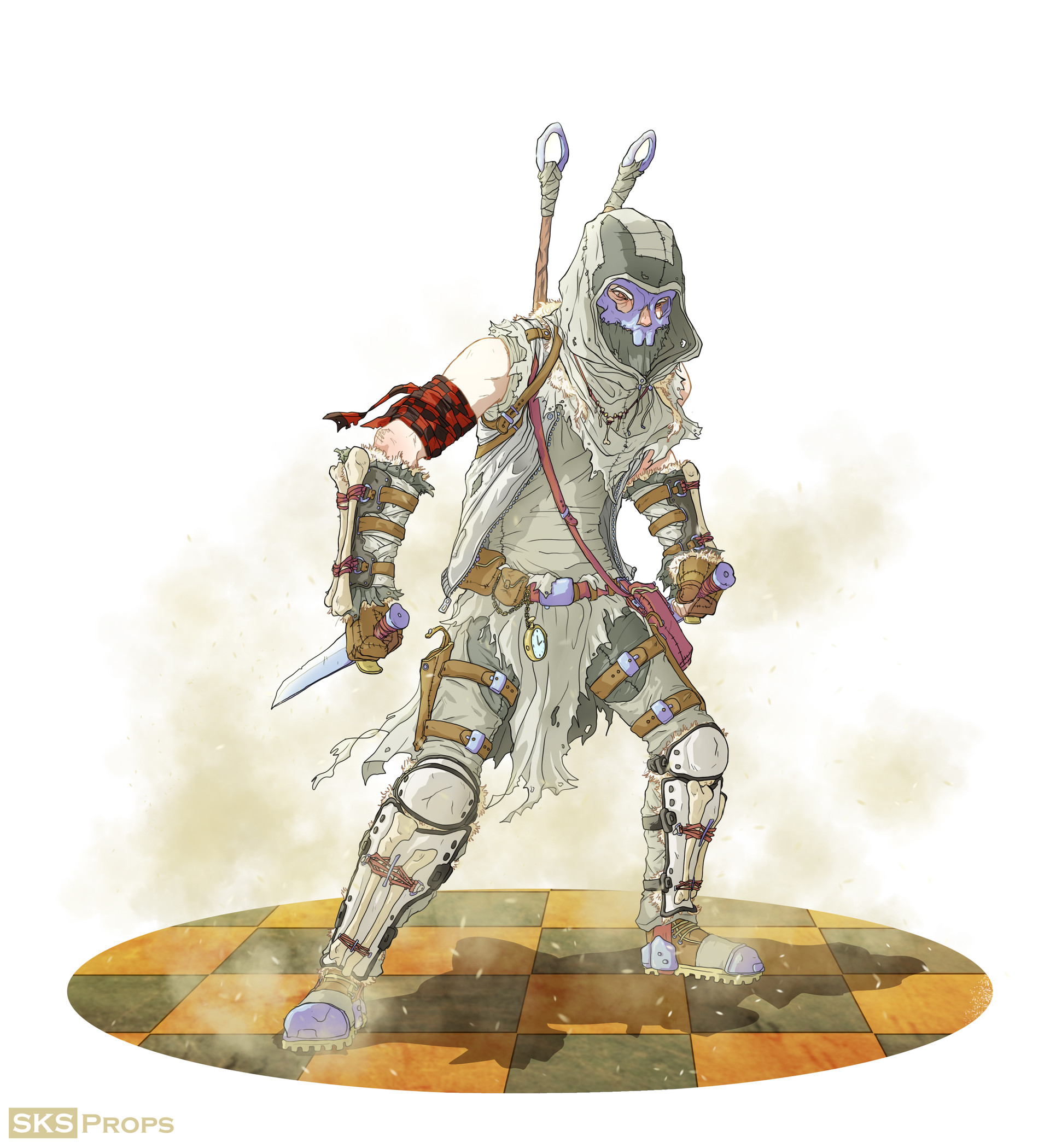 ArtStation - White Rabbit - Wasteland Alice Concept Art