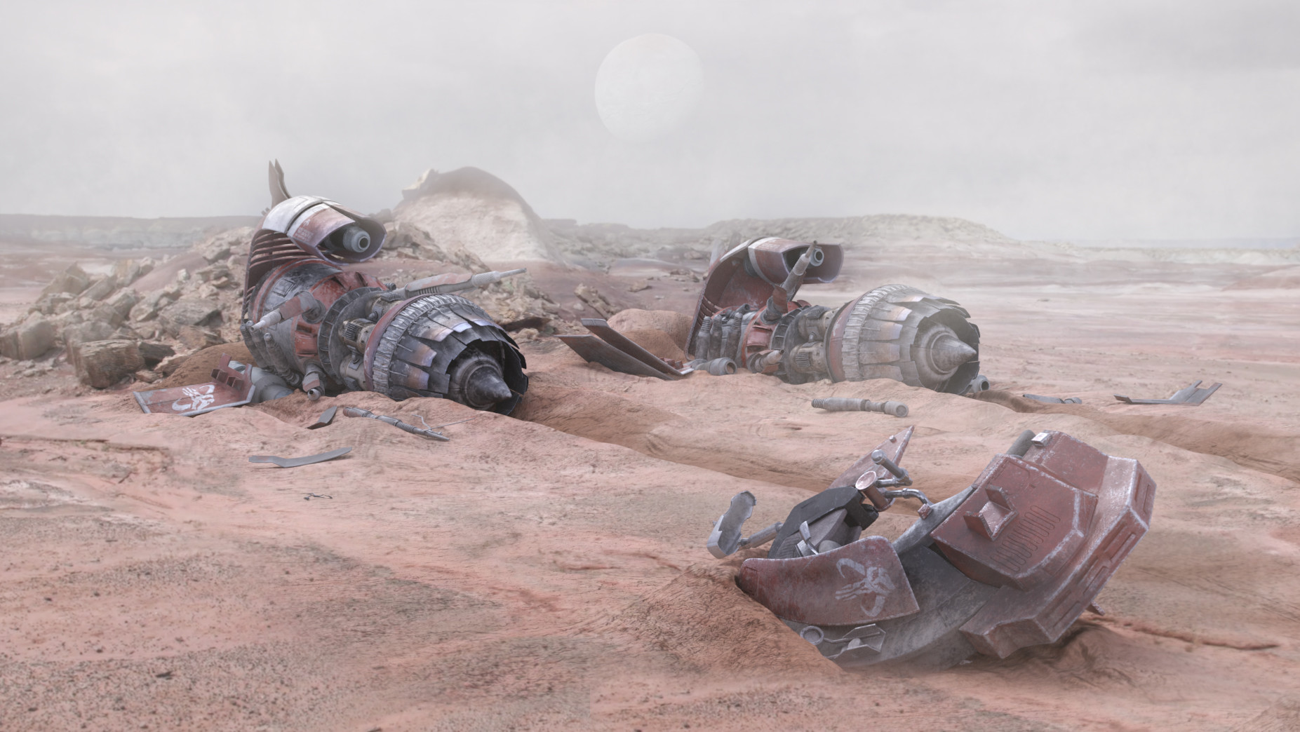 ArtStation - Crashed Pod Racer