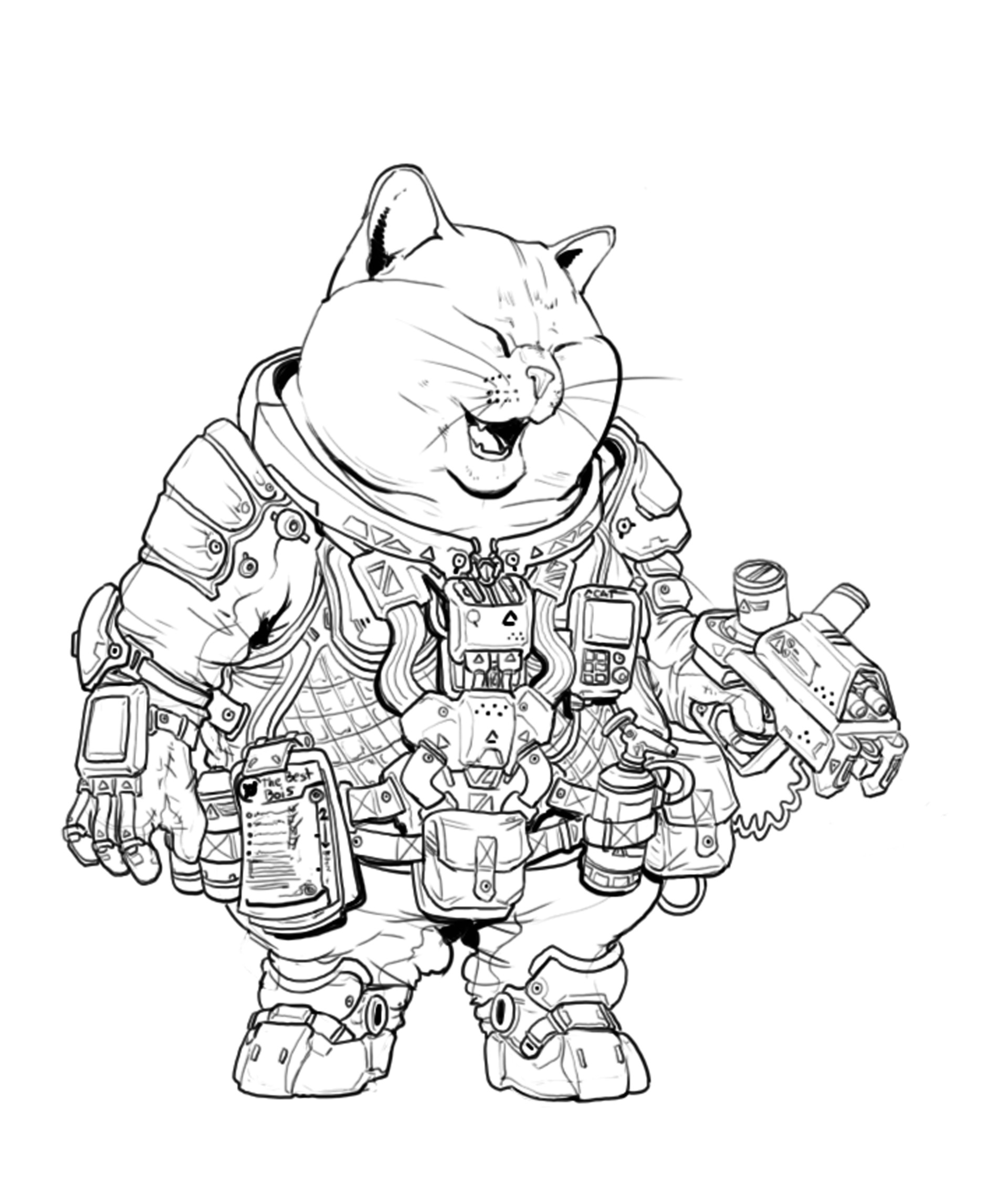 ArtStation - Cat Sketch