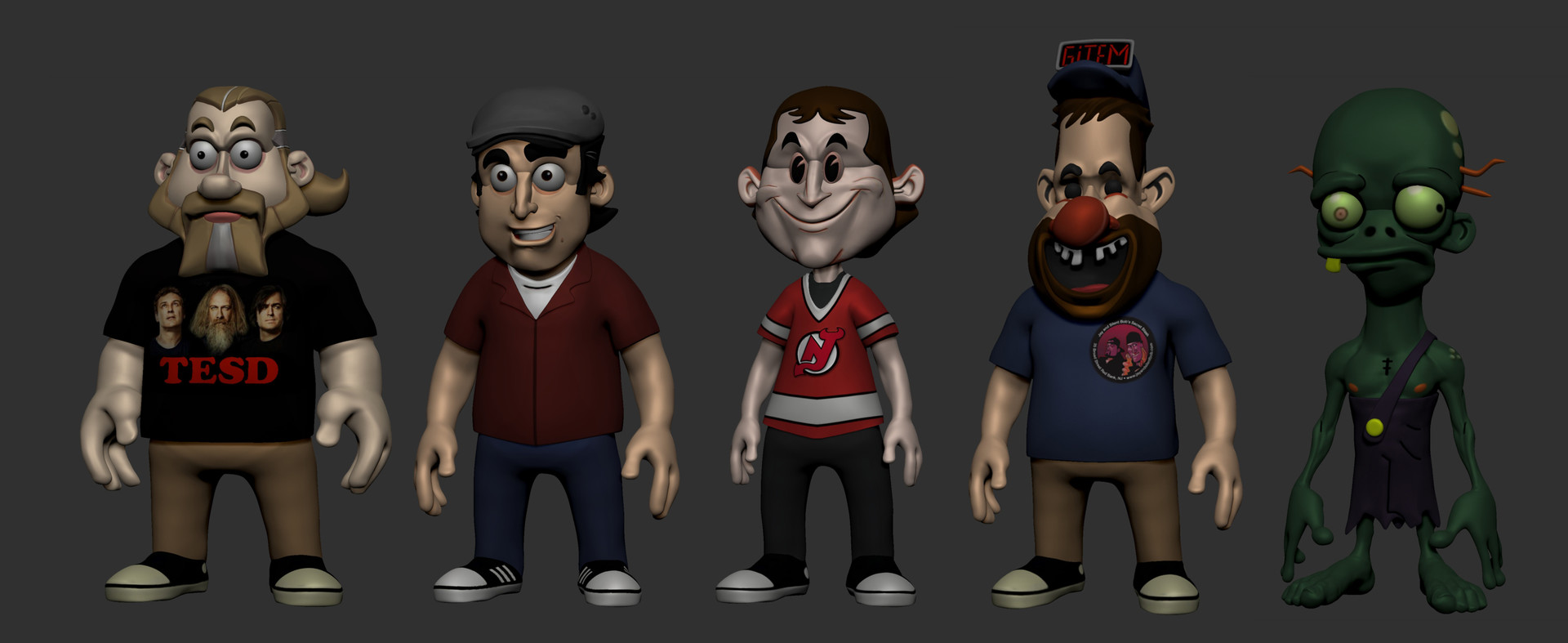 ArtStation - TESD Cartoon Figures