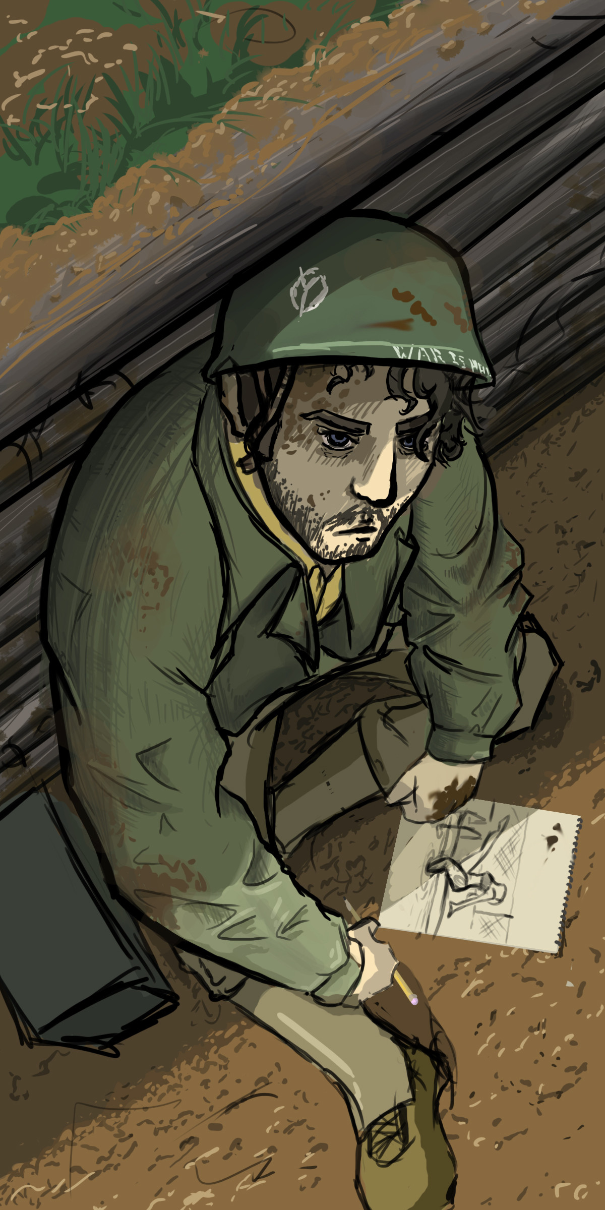 ArtStation - Drawing in the Trenches