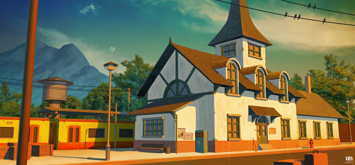 ArtStation - Old Train Station
