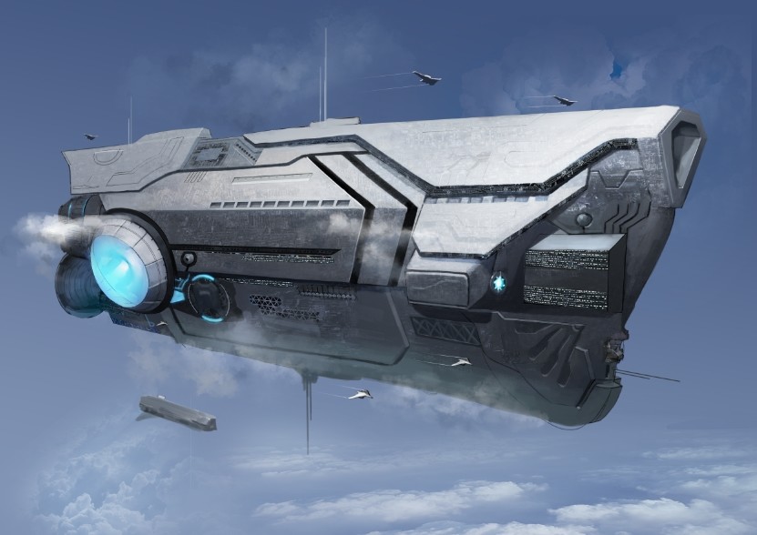 ArtStation - Space GunShip