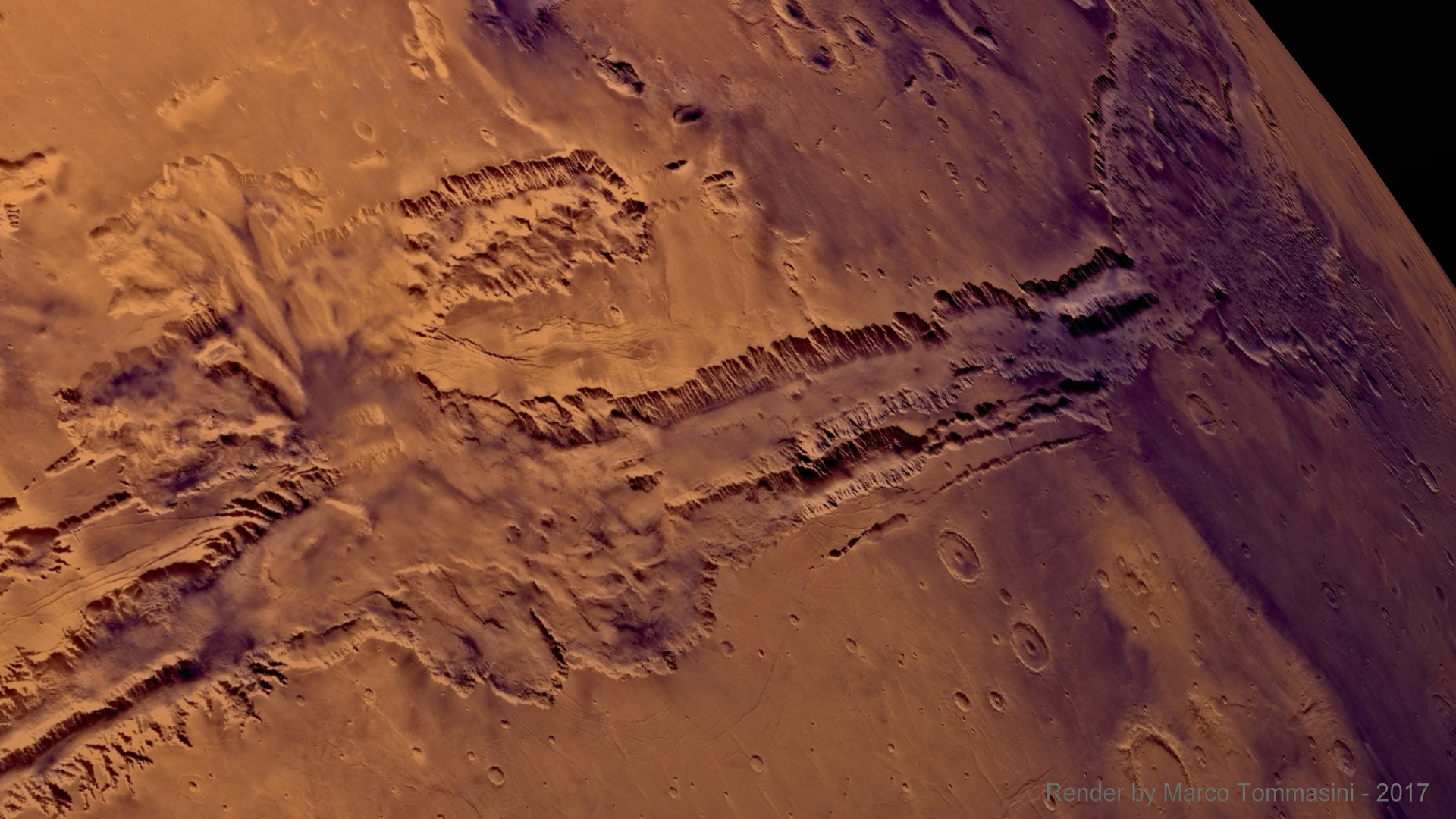 ArtStation - Mars - The big scar - 4k - Photoview 2018