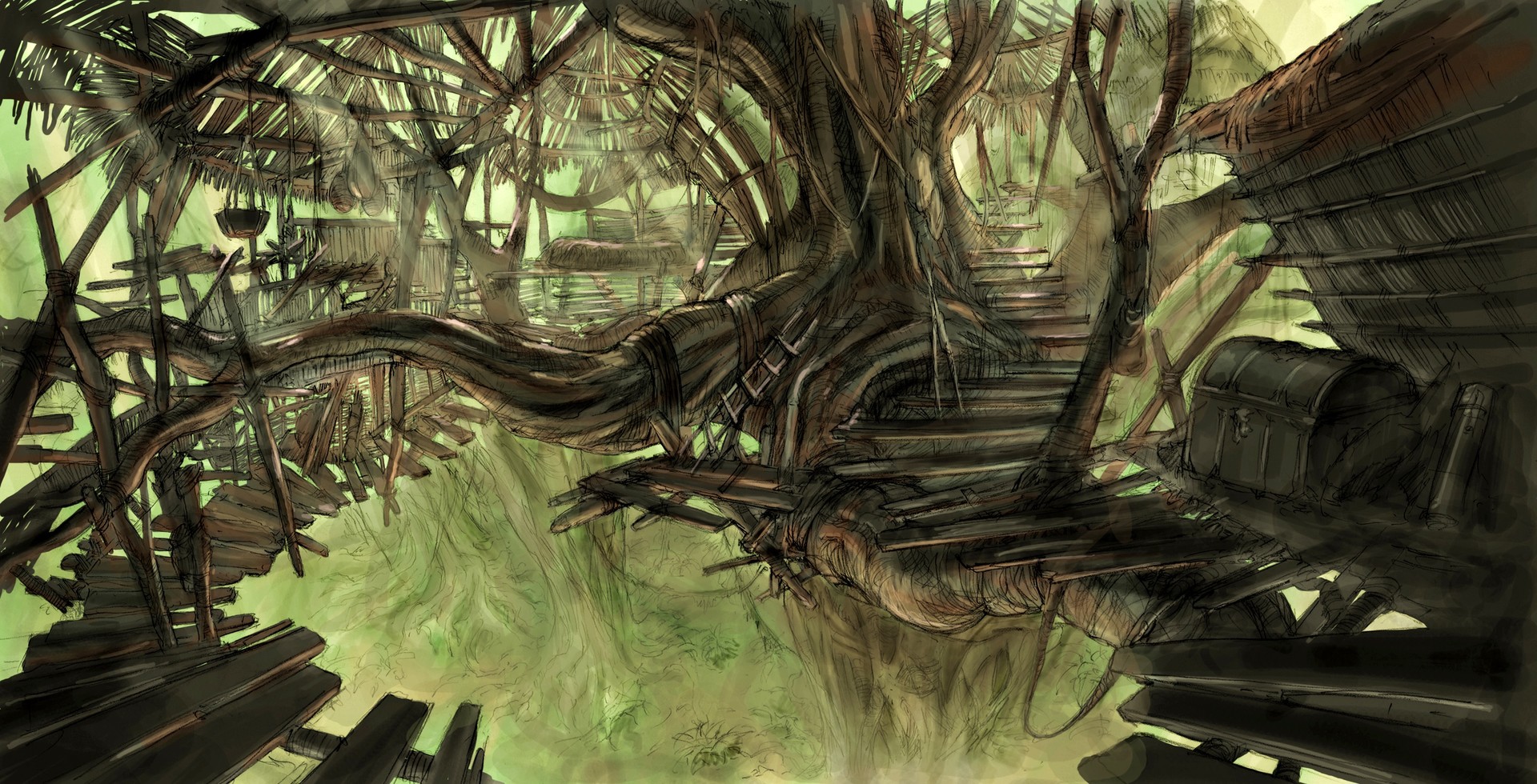 ArtStation - Tarzan's House Concept