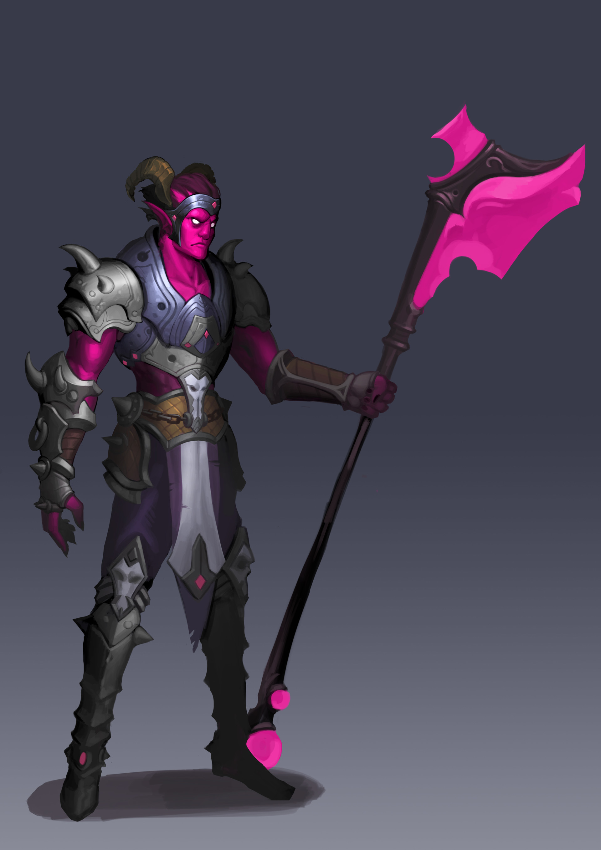 ArtStation - ancient pink warrior