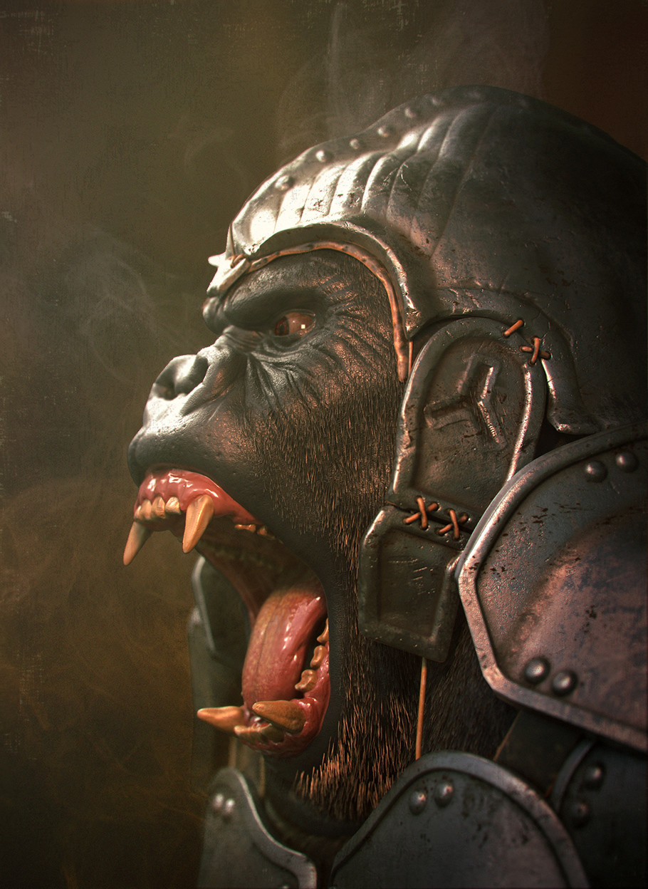 ArtStation - Silverback Warlord