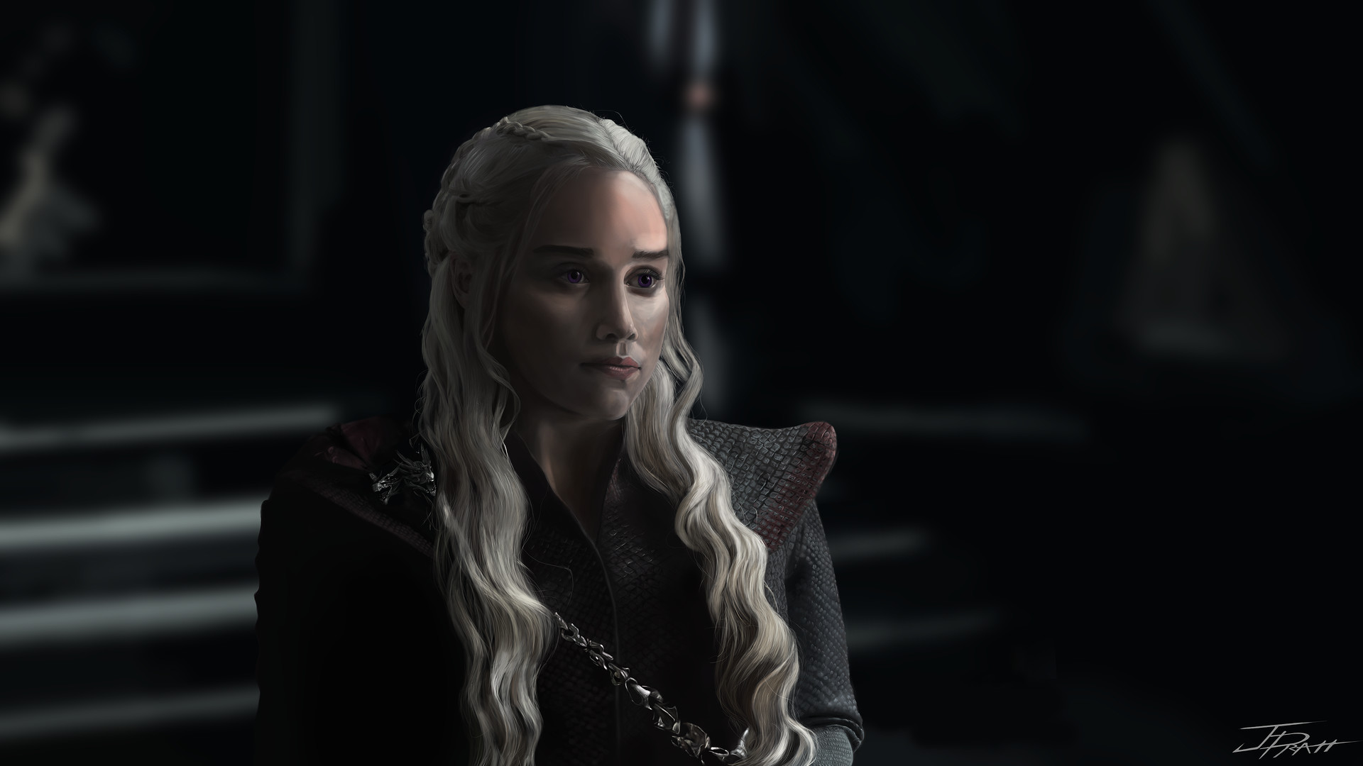 ArtStation - Game Of Thrones - Daenerys Targaryen Portrait