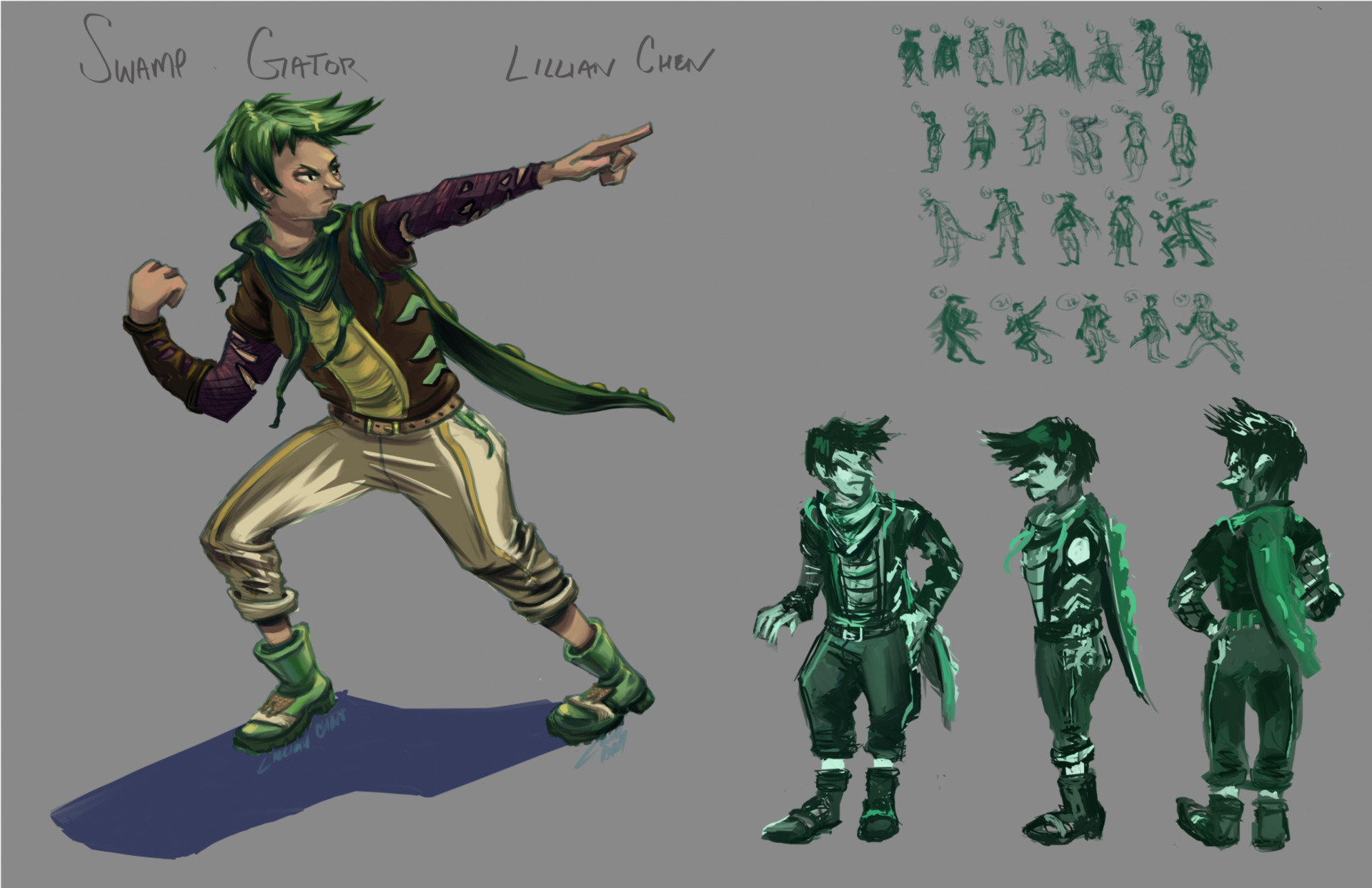 ArtStation - Swamp - Gator