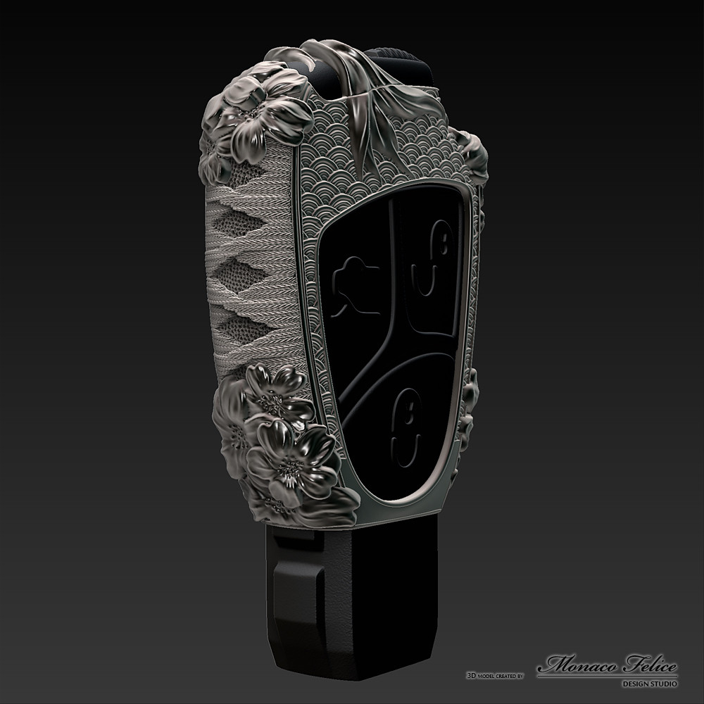 Design Studio "Monaco Felice" - Geisha. Exclusive 3D model of jewelry.
