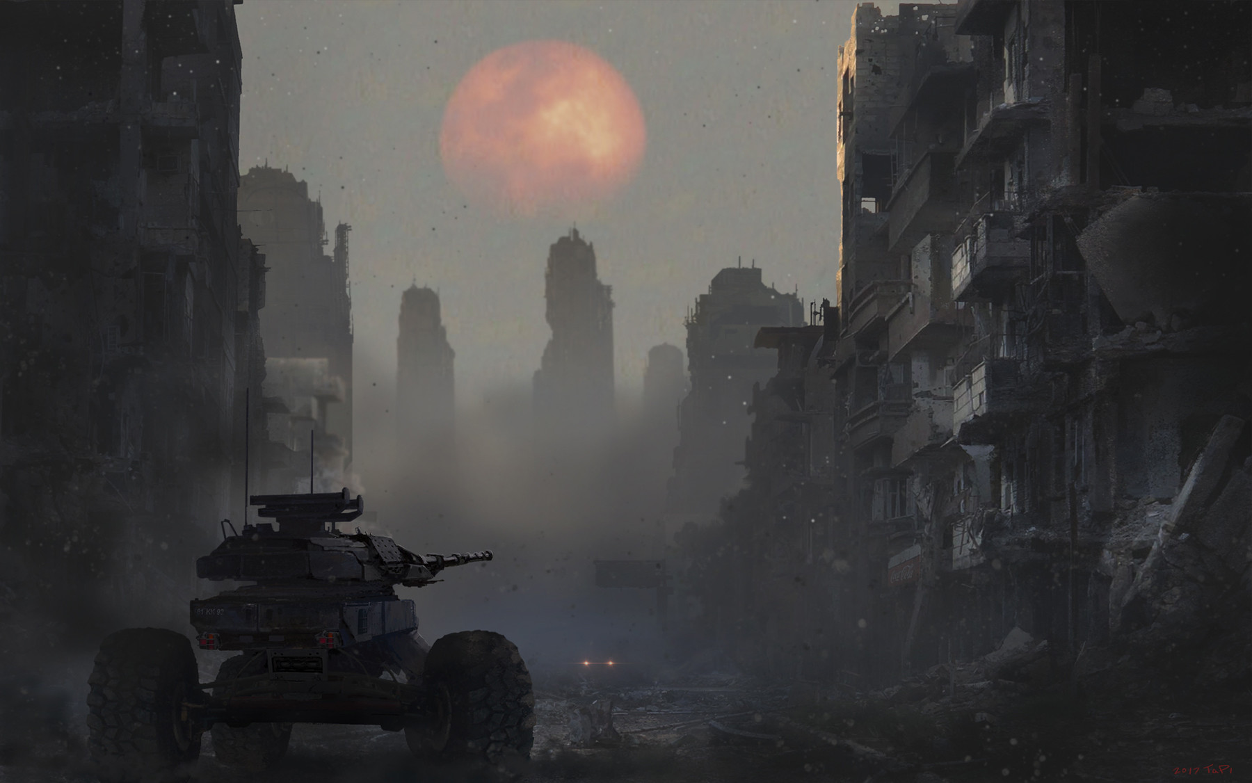 ArtStation - Red Moon