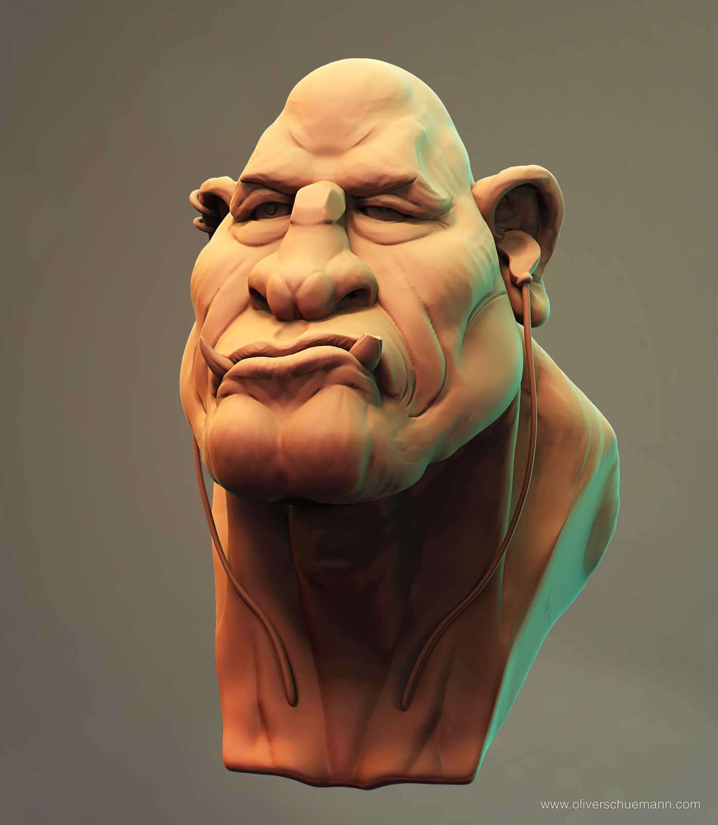 ArtStation - Orc Head