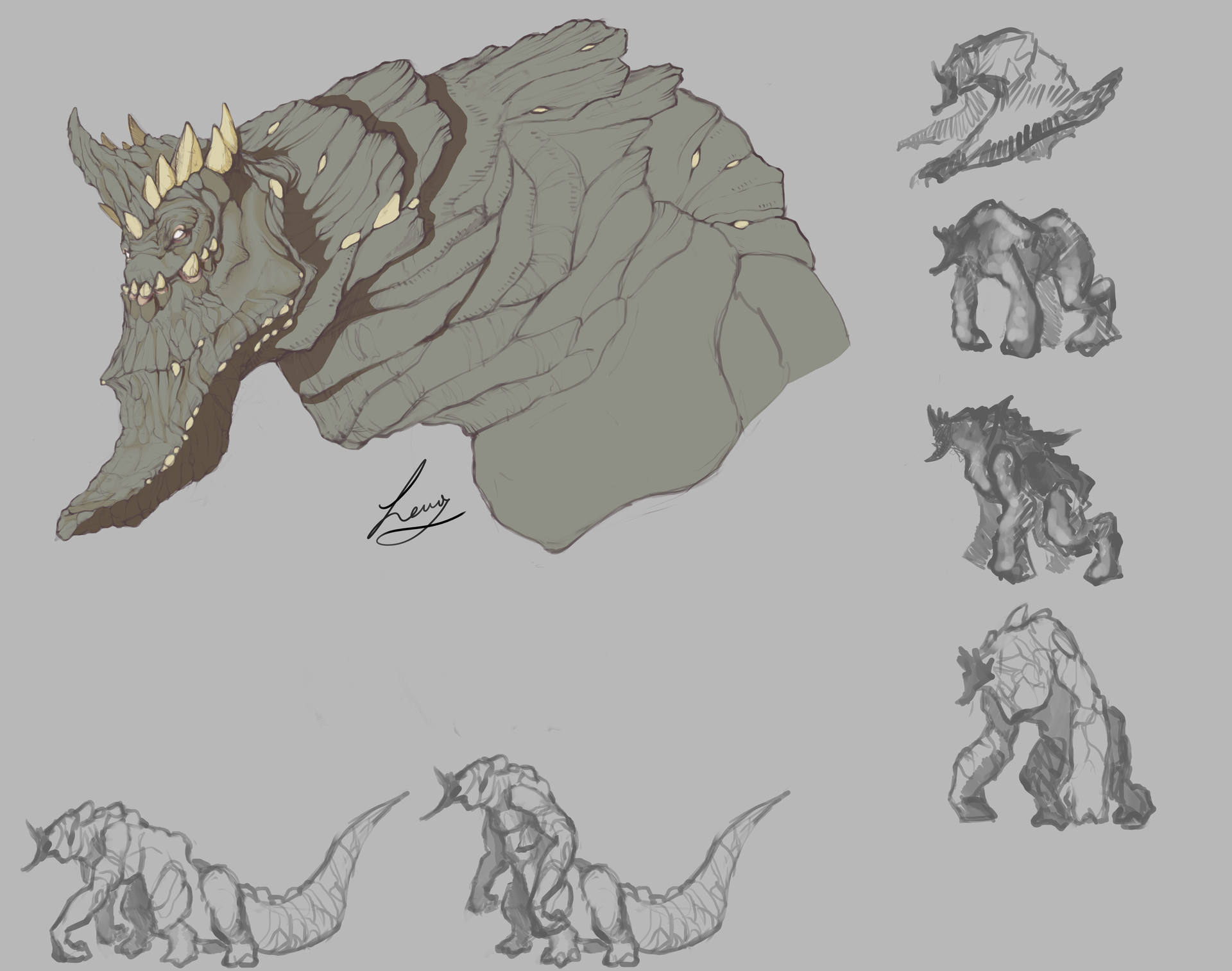 ArtStation - Monsters Sketches Volume 1