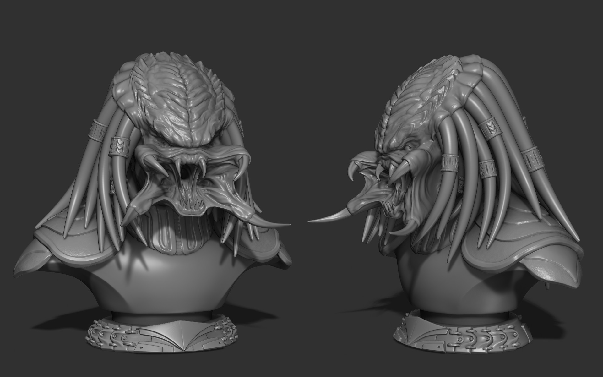 Patrick Paquin - Predator Bust Sculpt