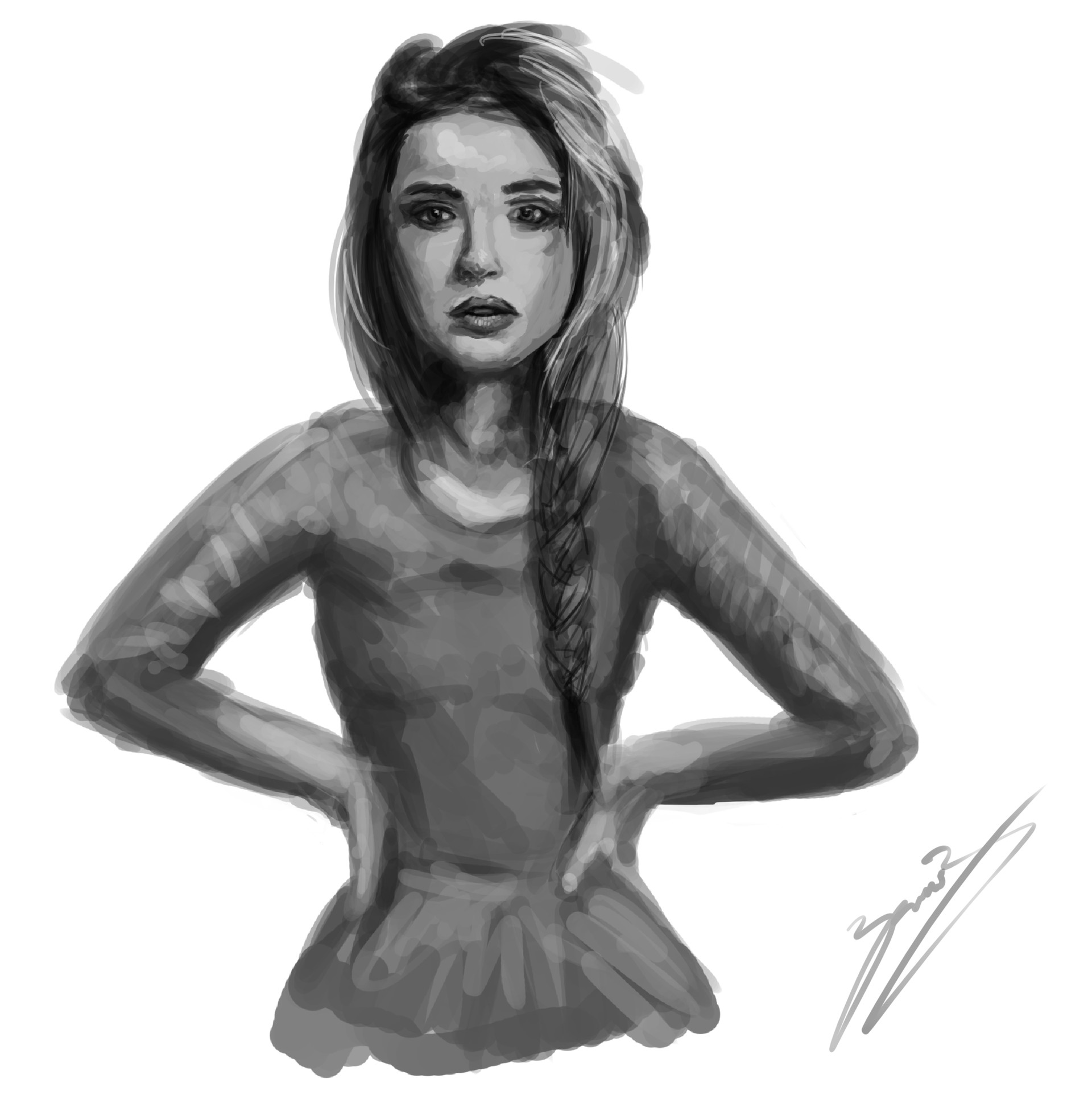 ArtStation - girl sketches