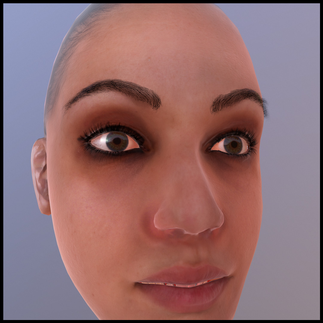 ArtStation - Eyelashes and Eyebrows for video game
