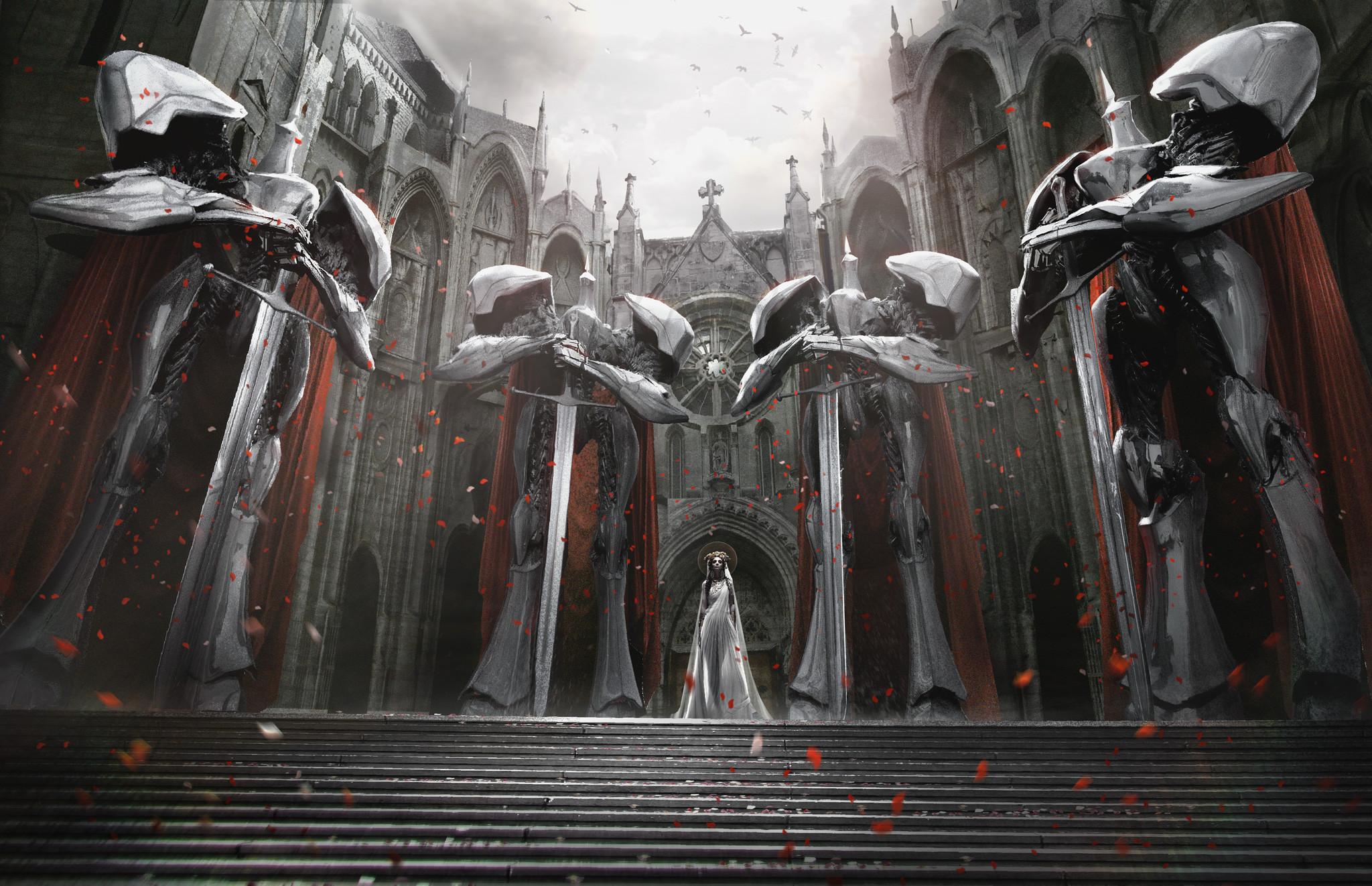The White Queen and Knights of Round by Jarold Sng : r/ImaginaryRobotics