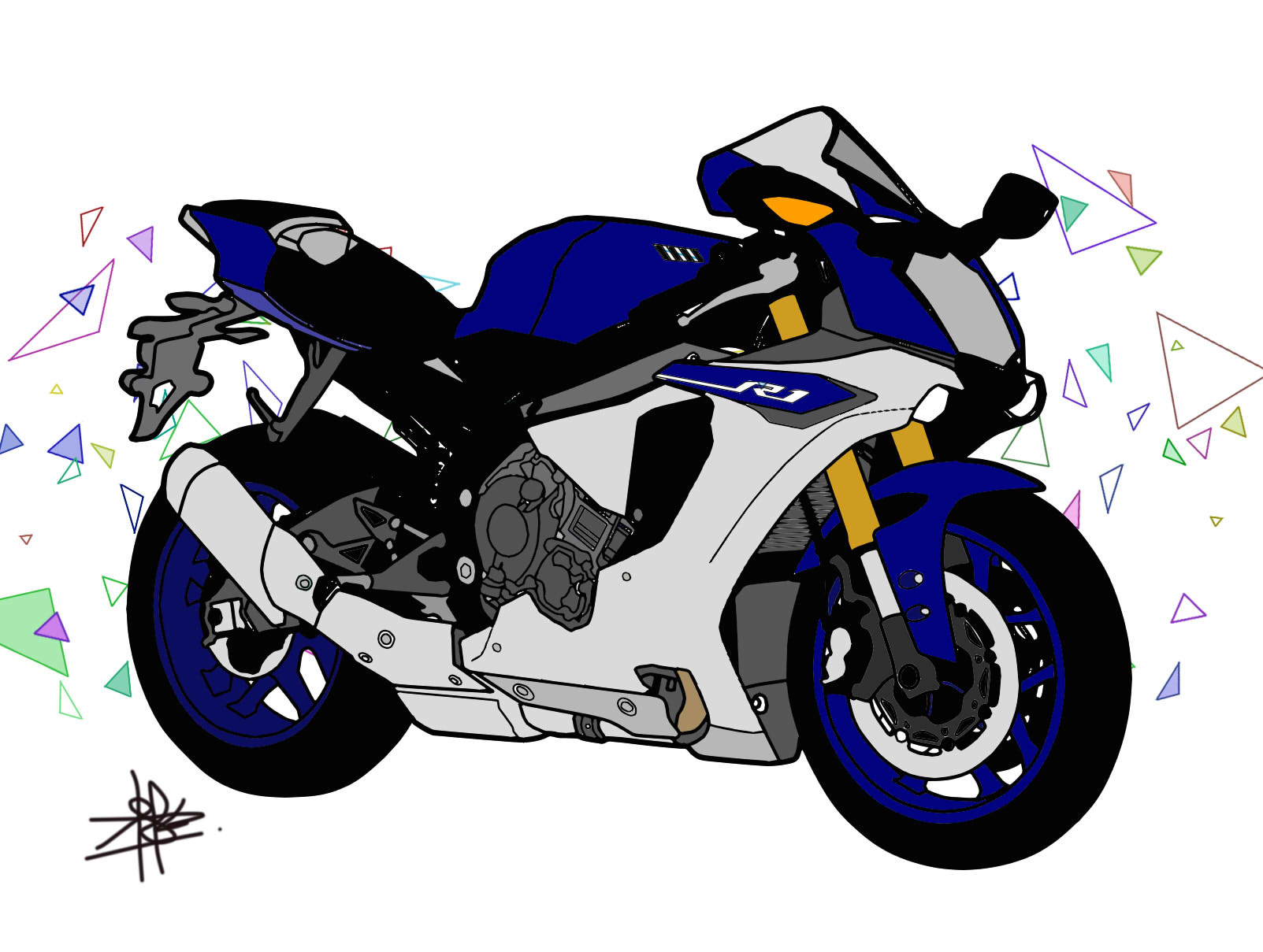 ArtStation - Yamaha R1 2016