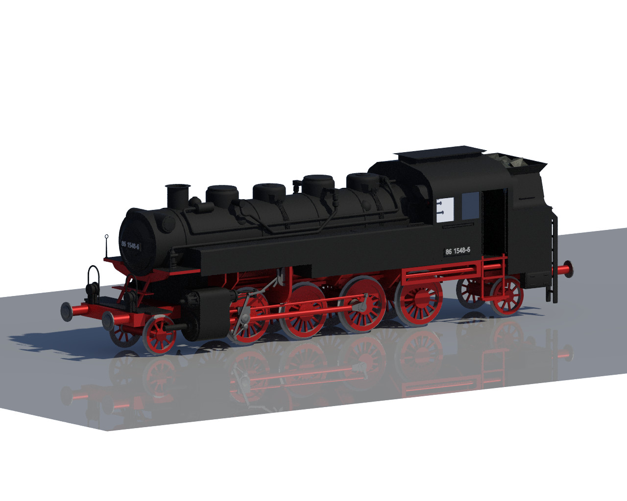 ArtStation - BR86 Armored Steam Locomotive