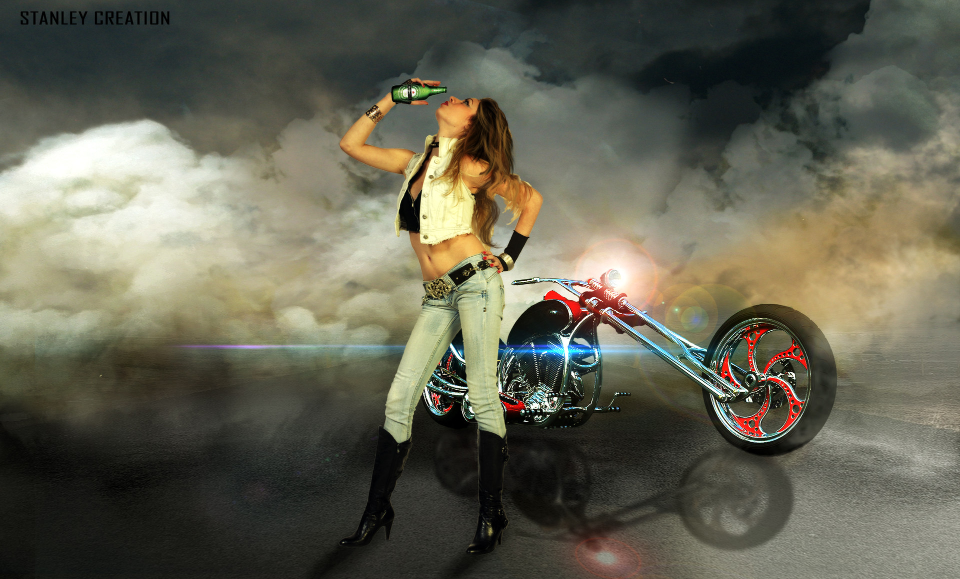 ArtStation - Badass Lady bikers