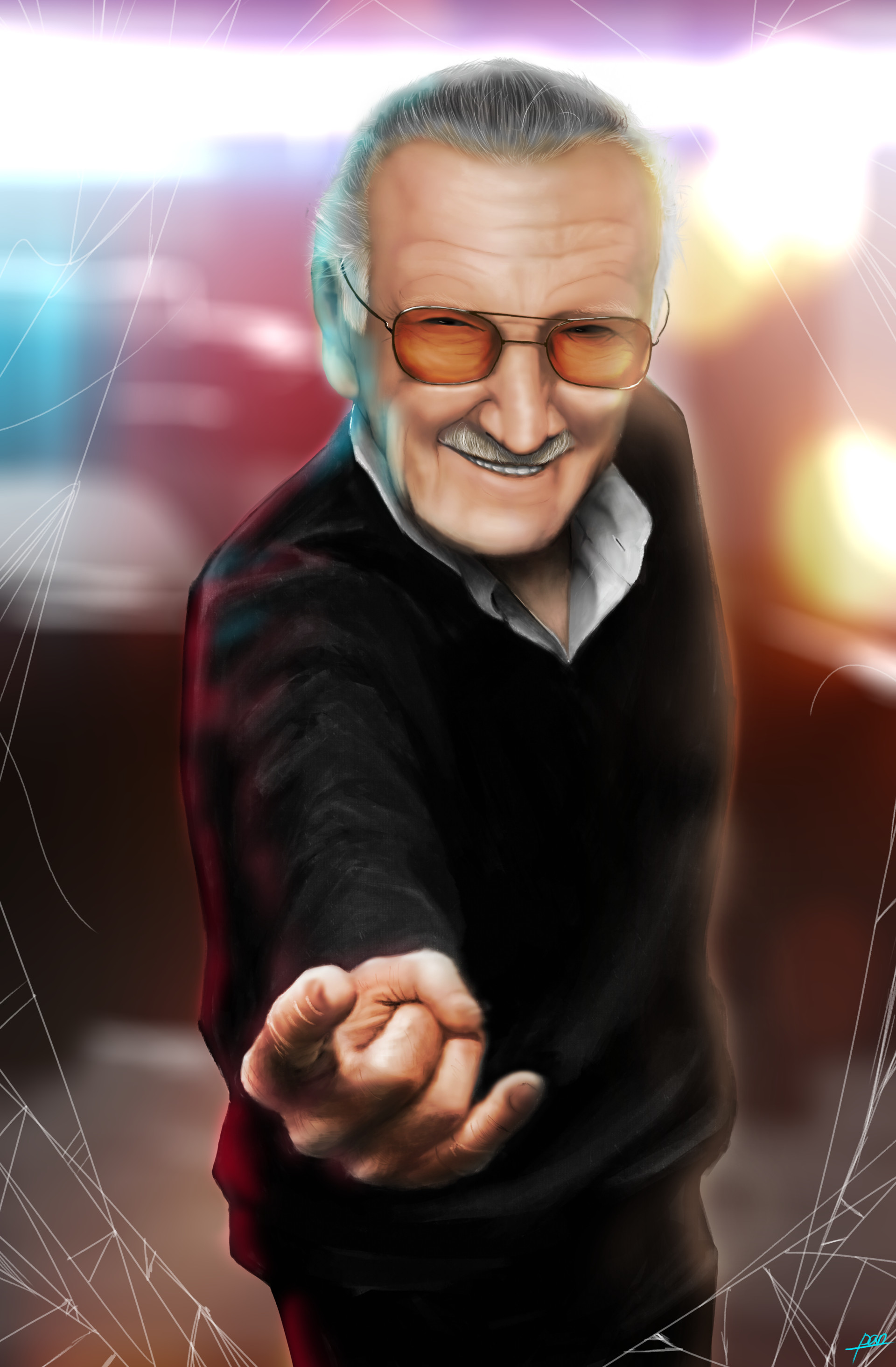 ArtStation - Stan Lee portrait