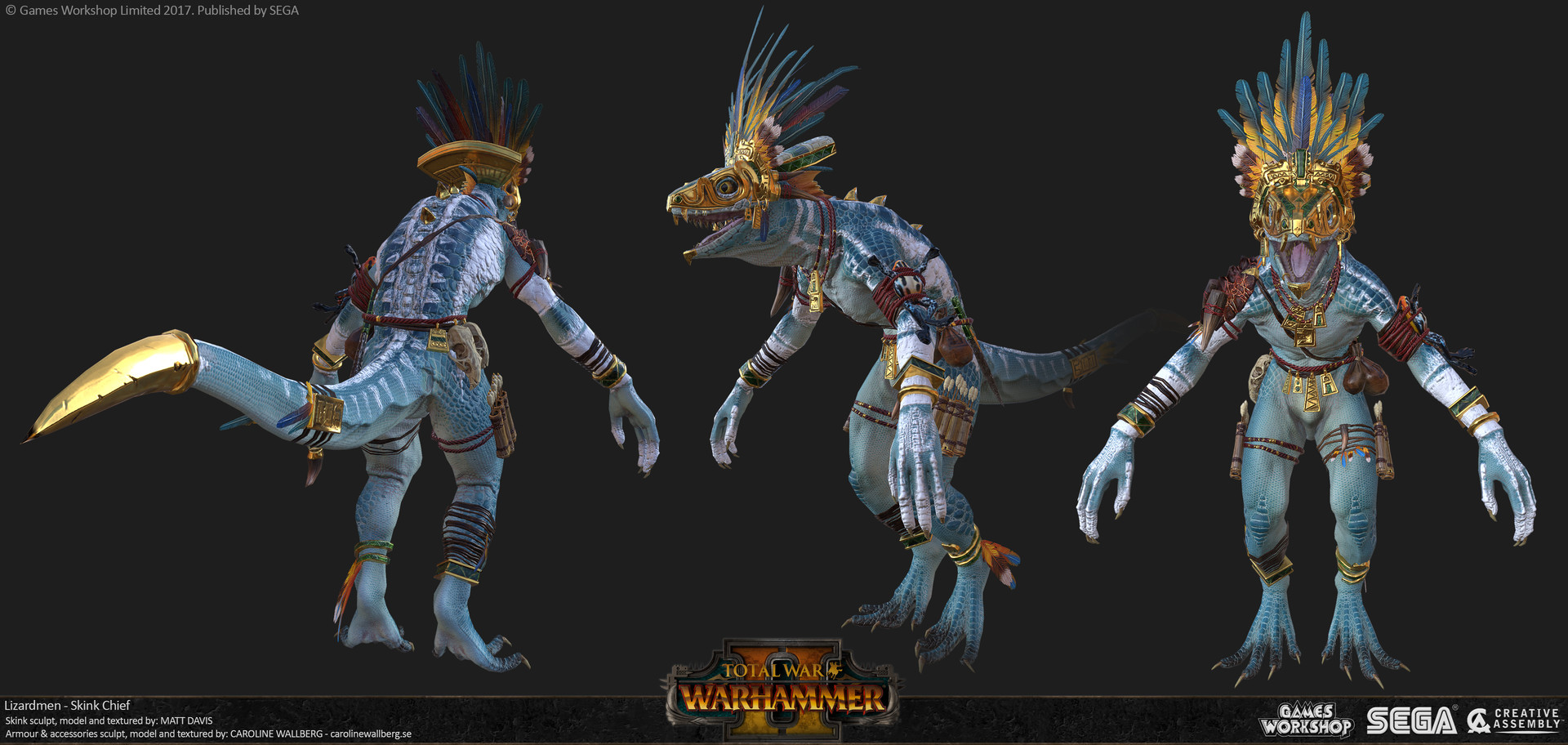 Creative Assembly - Lizardmen - Skink Chief