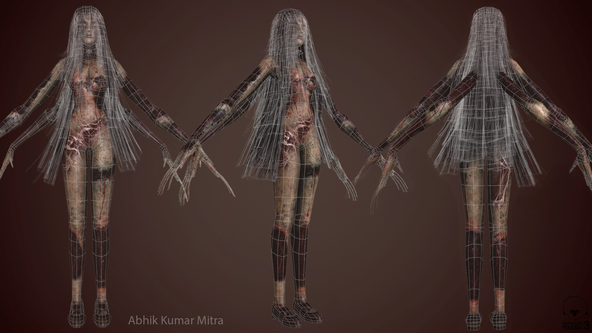 Abhik Mitra - Laura (Creature) Evil Within Fan art