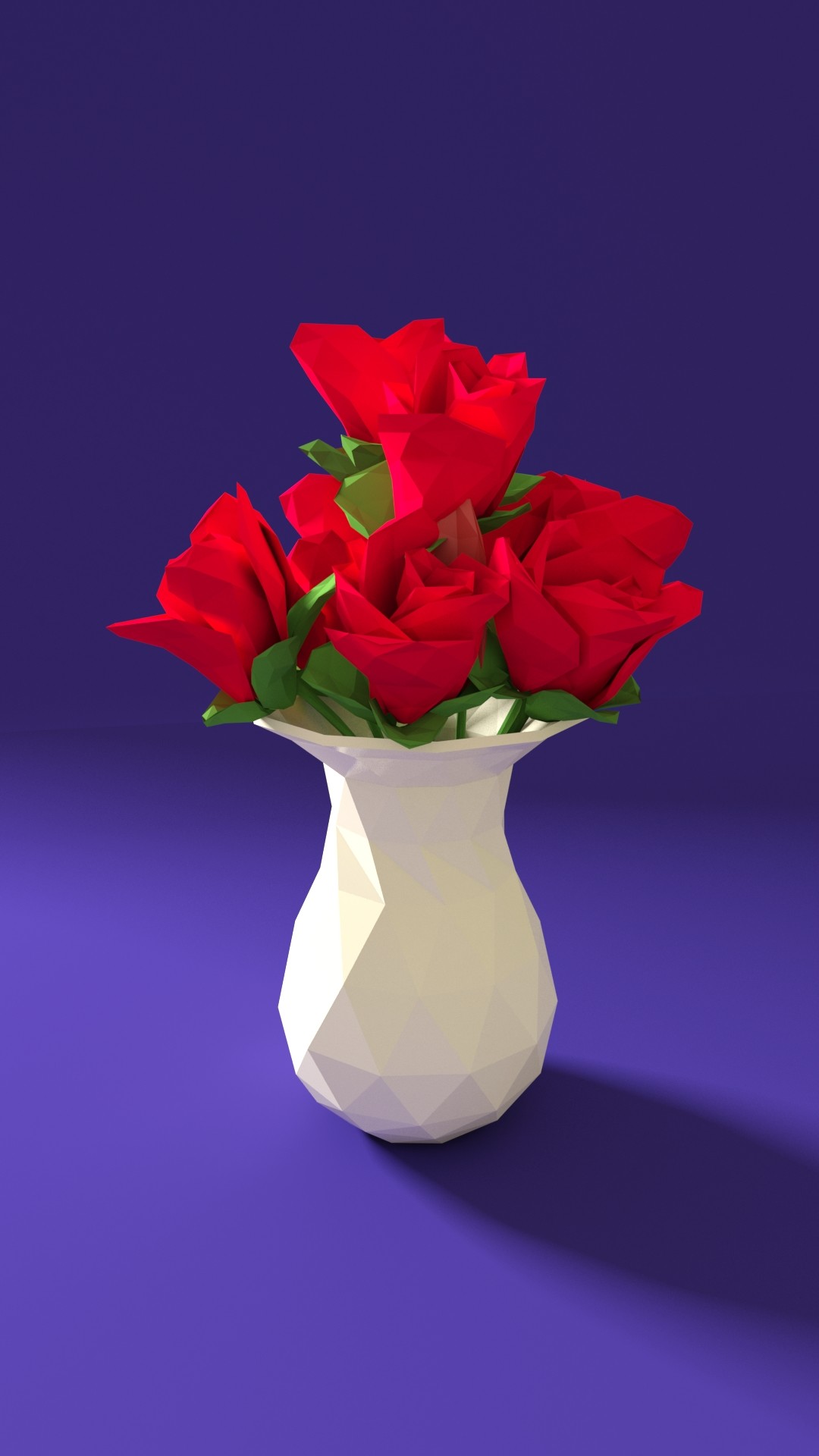 ArtStation - Low poly roses