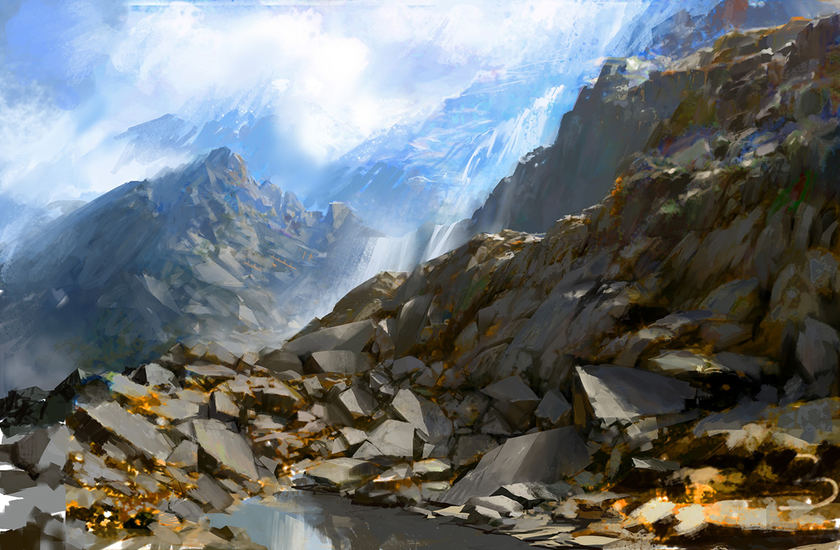 ArtStation - mountain road
