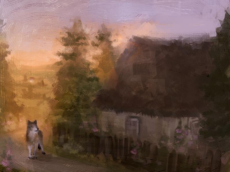 ArtStation - Wolf in a Village