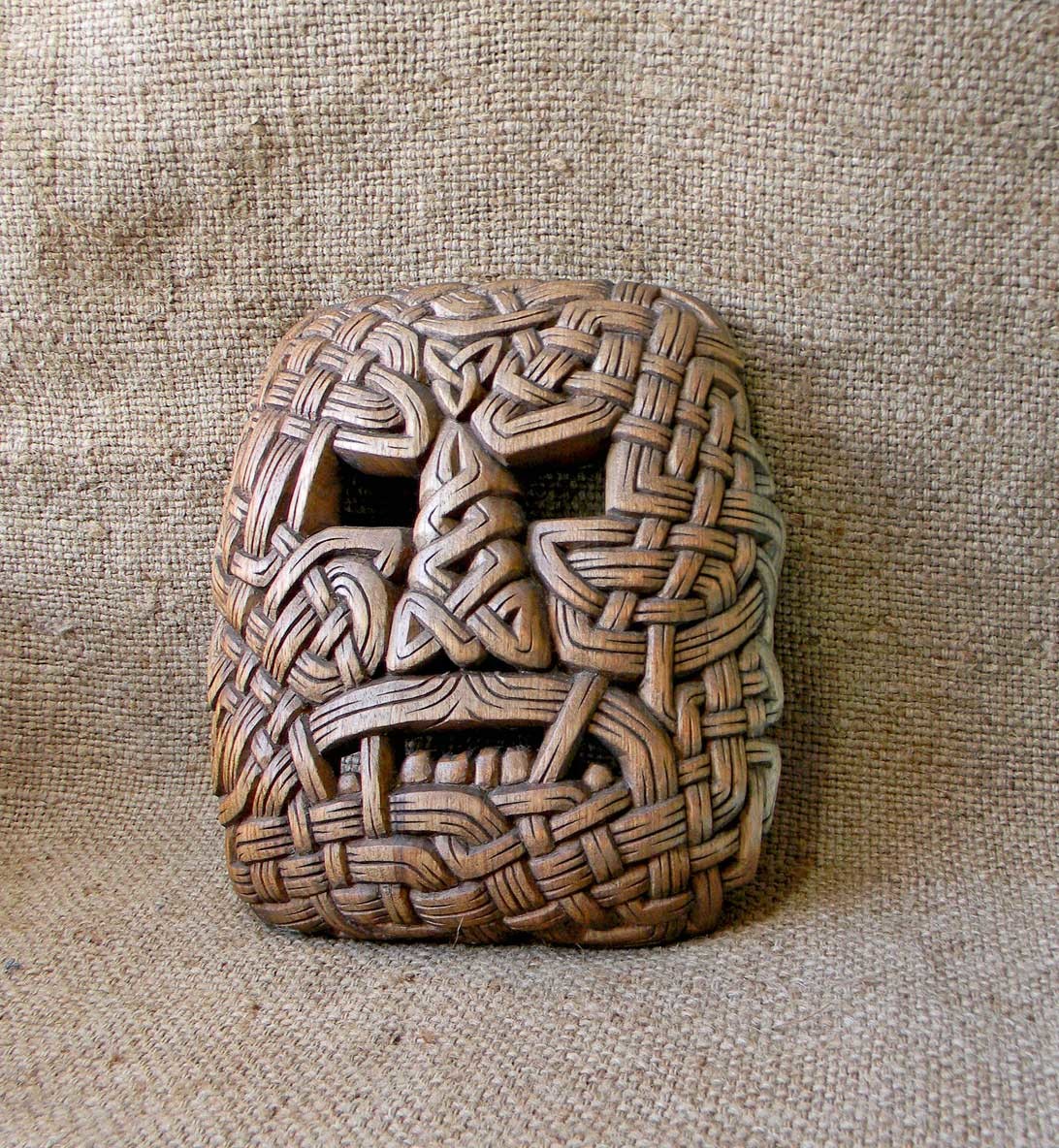 Igor Krotov "Weaver" - Mask "The Wicker Man". Walnut.