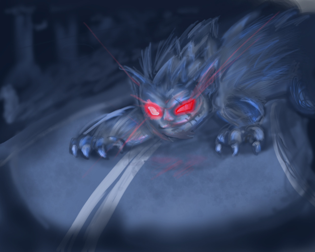 ArtStation - The Nightwalker (Speed painting)