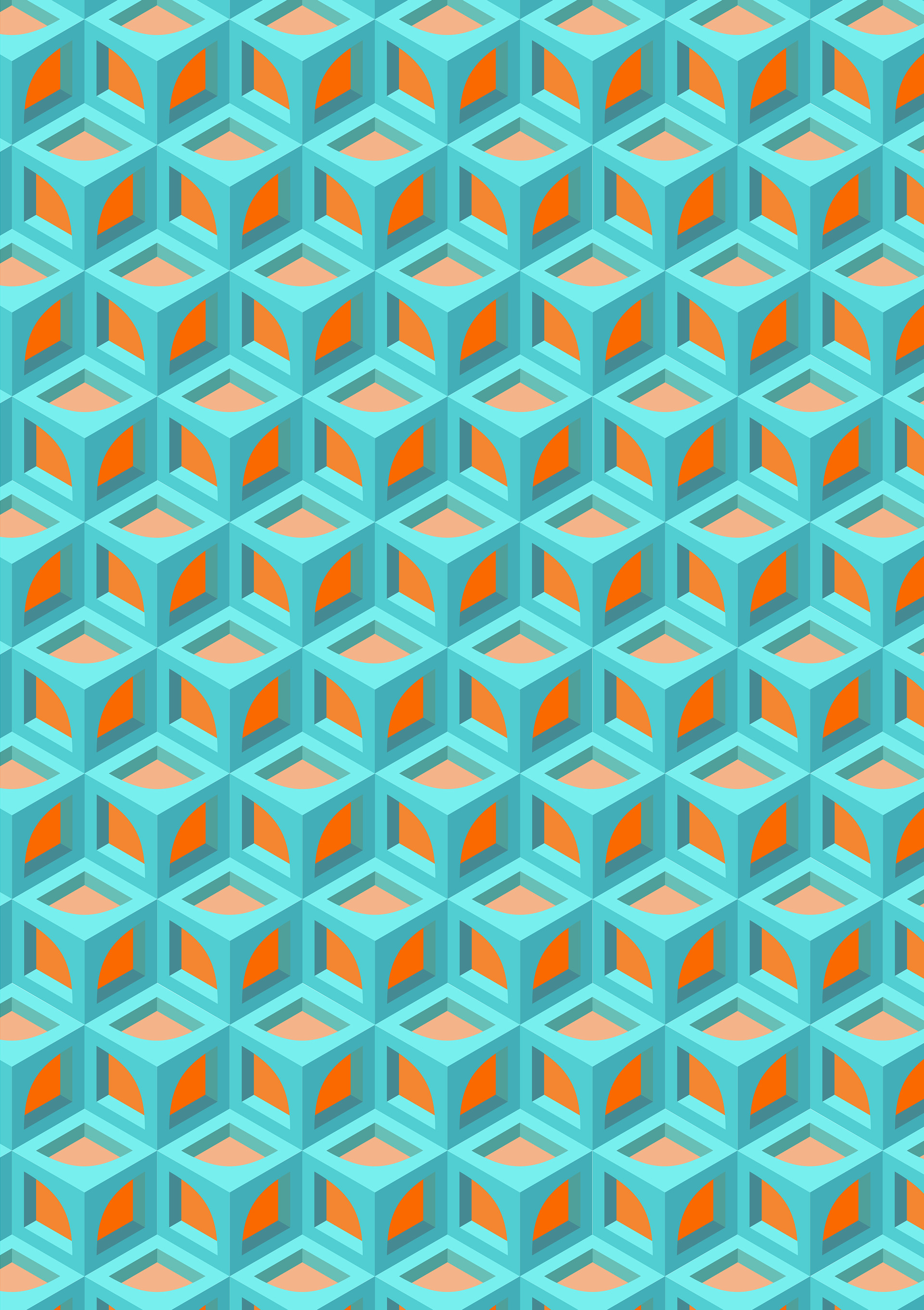 isometric pattern wallpaper