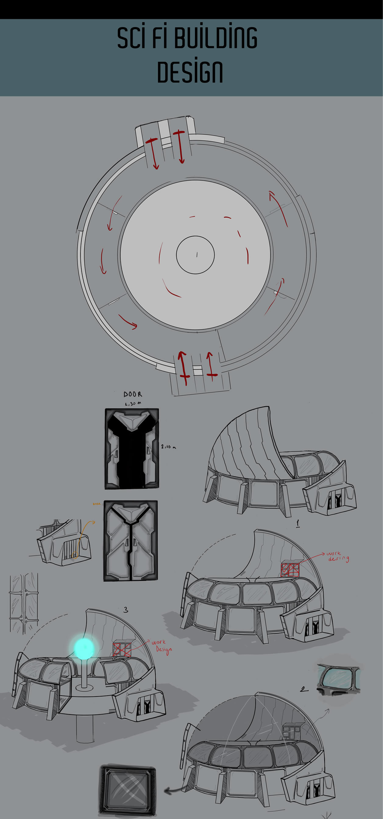 ArtStation - Sci-fi Building Desing