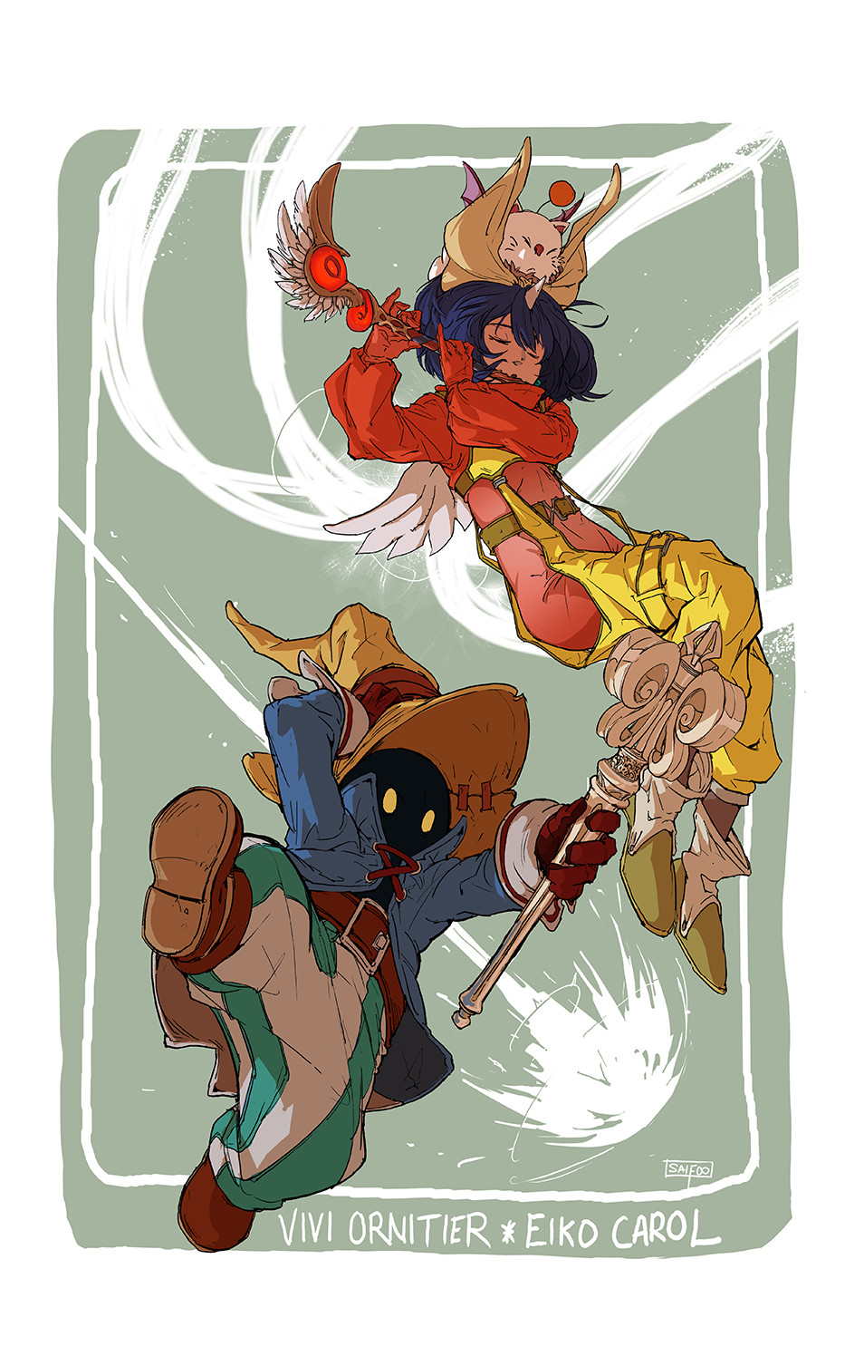 ArtStation - Vivi and Eiko