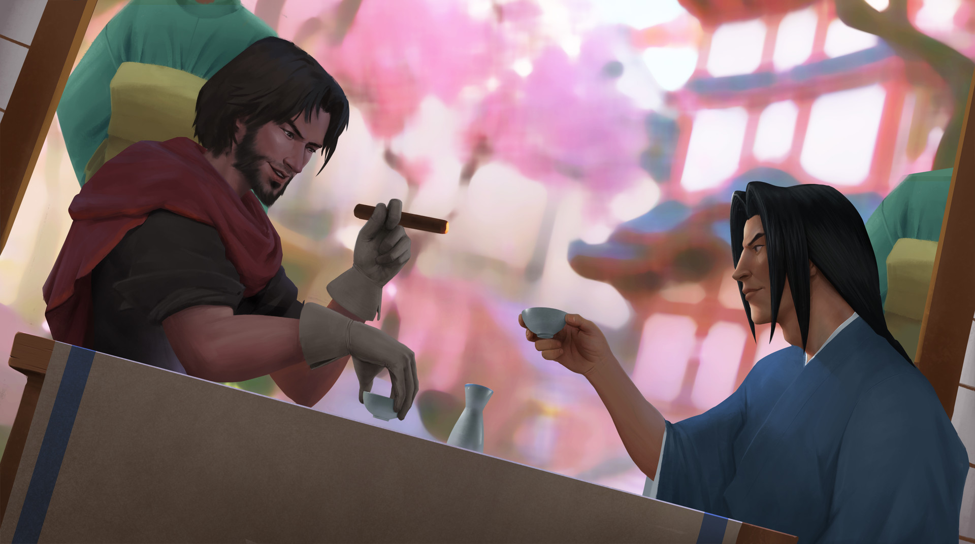 ArtStation - Mccree&Hanzo