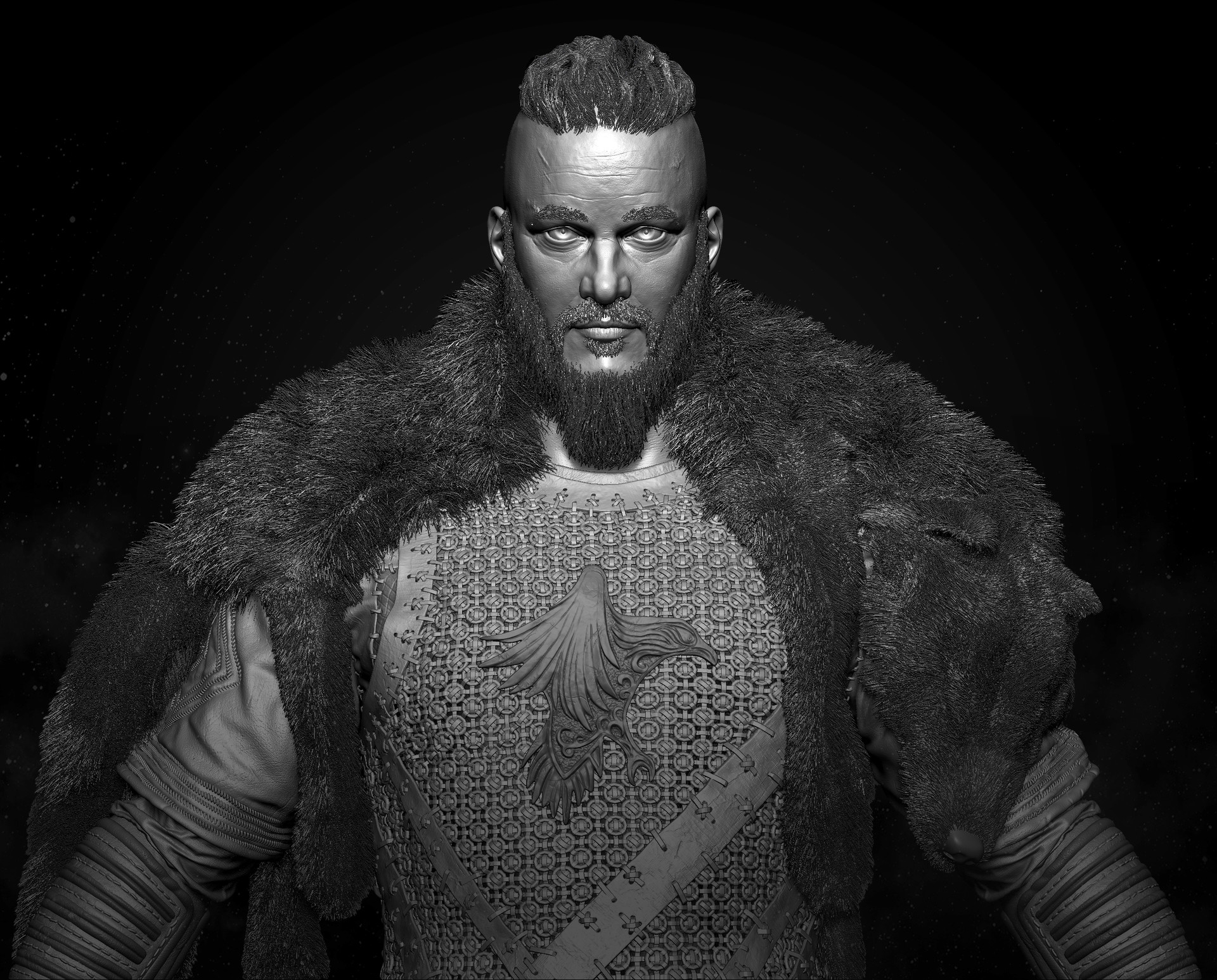 ArtStation - Viking Ragnar WIP