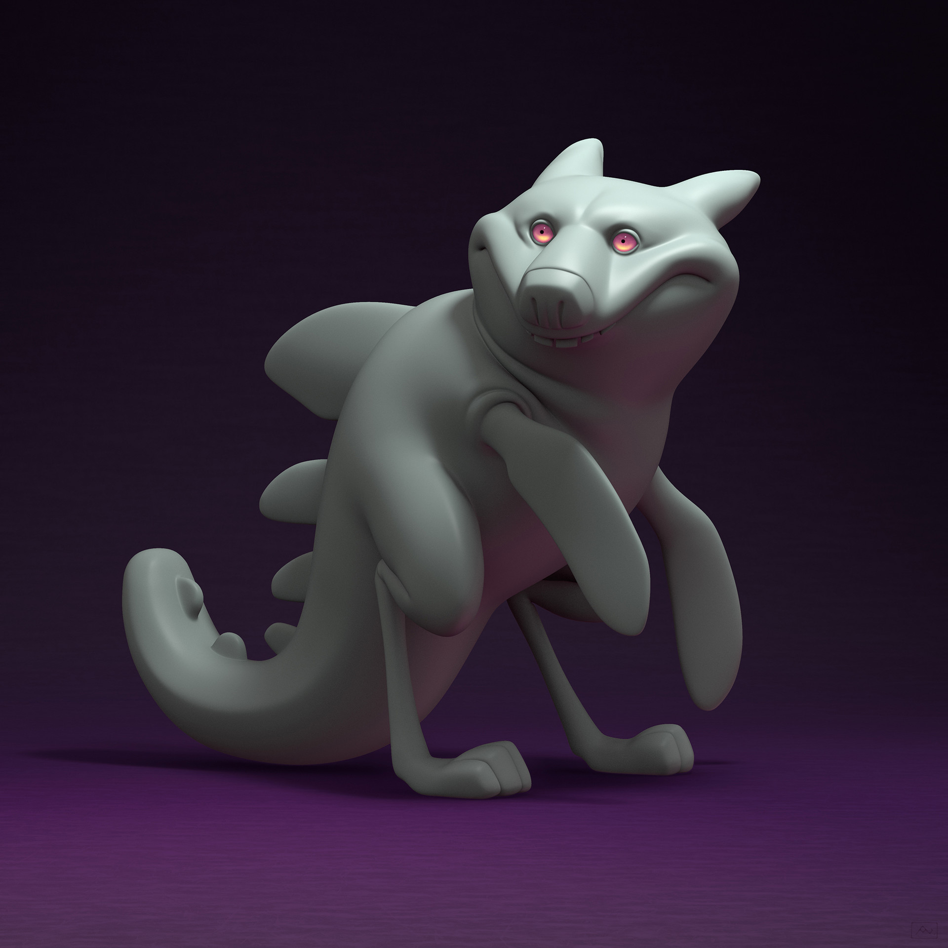 ArtStation - The aquatic wolf
